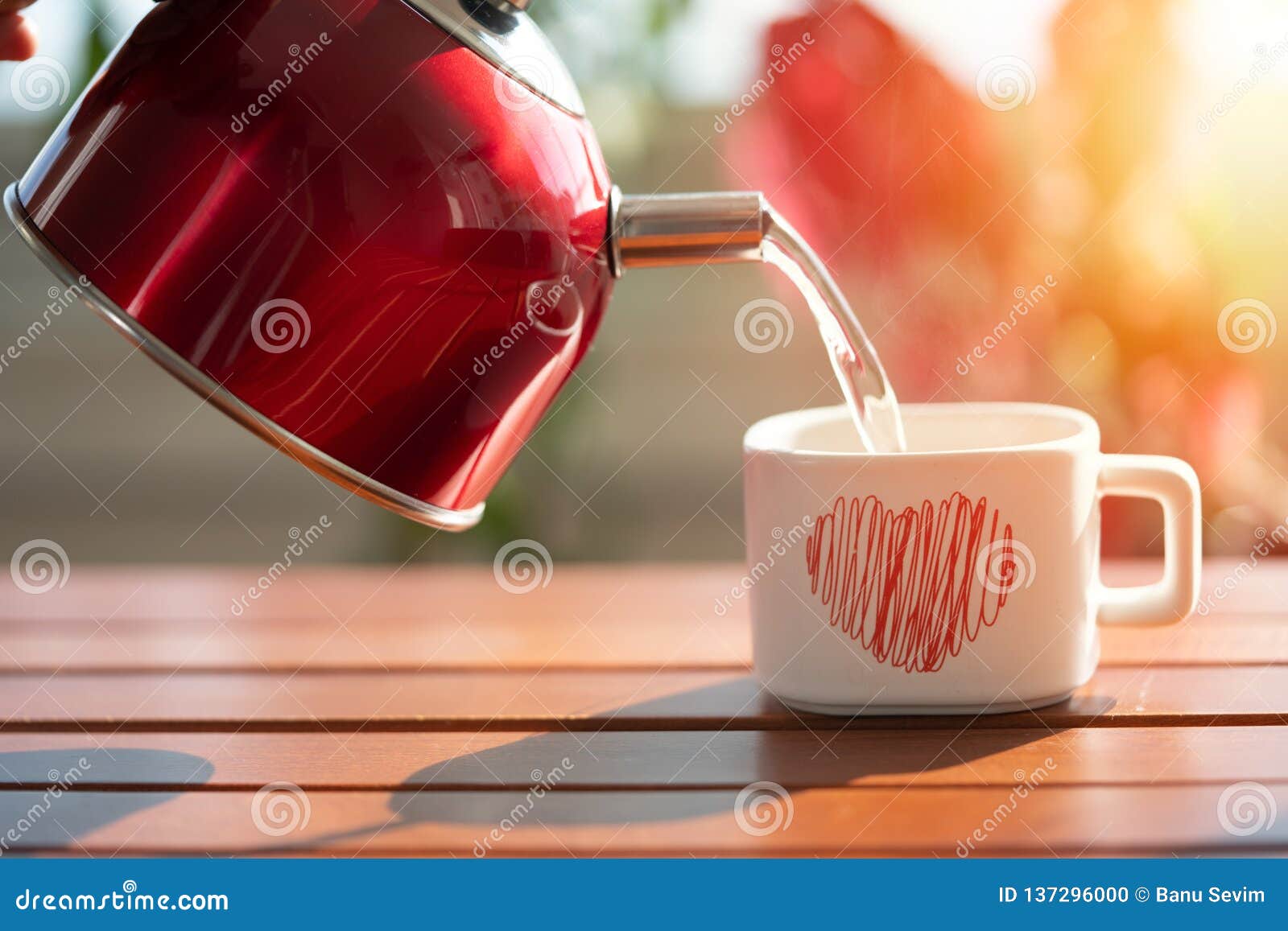Tea in small cup on table stock photo. Image of aroma - 137296000