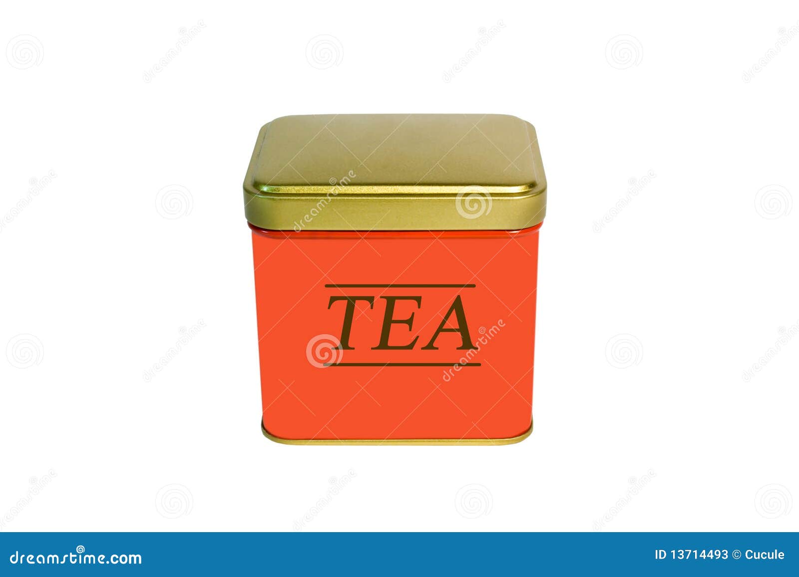 Red Tea tin stock image. Image of beverage, black, chest - 13714493