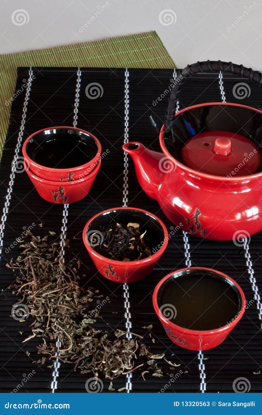 Red Teacup stock image. Image of black, pouring, japan - 13320563