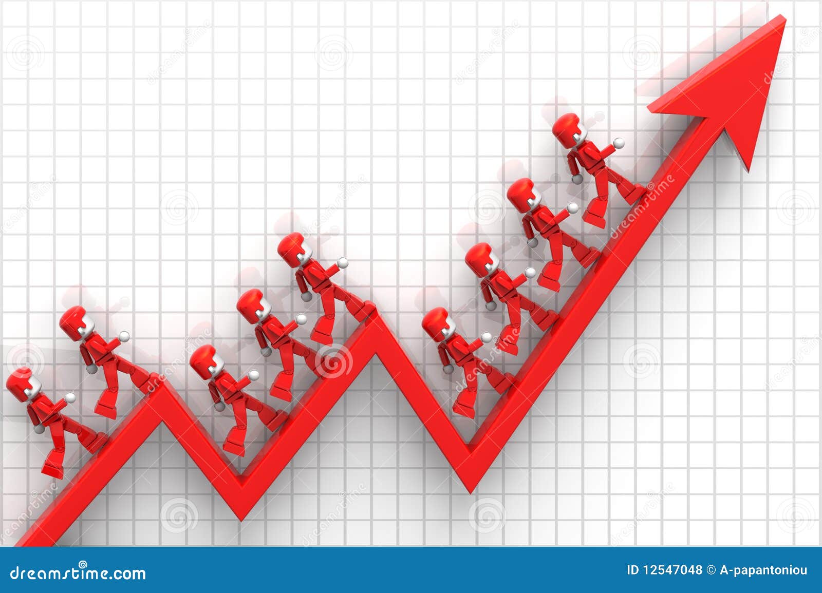 Red Team Growth Royalty Free Stock Photos - Image: 12547048