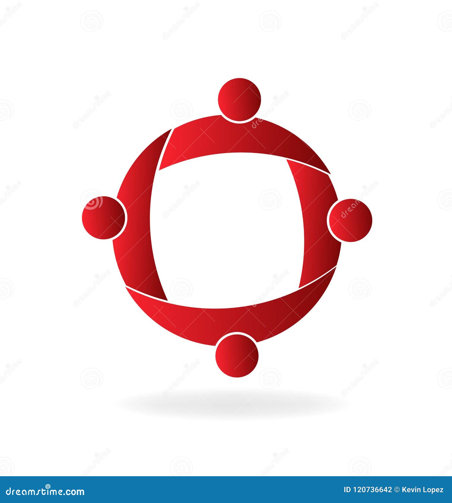 Red Team People Group Vector Stock Vector - Illustration of leader ...