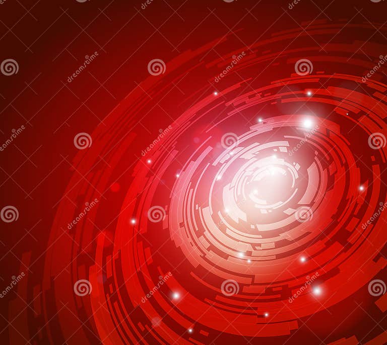 Red tech background stock vector. Illustration of digital - 20818358