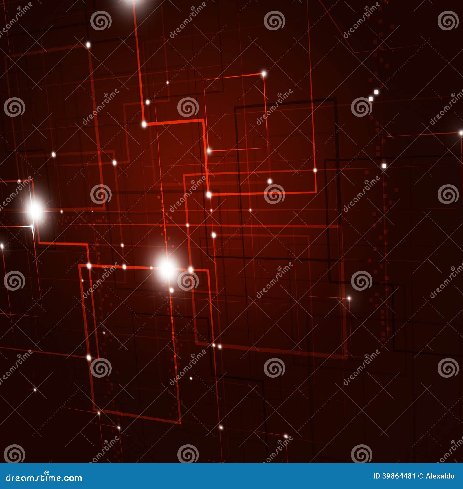 Red Tech Background stock illustration. Illustration of business - 39864481