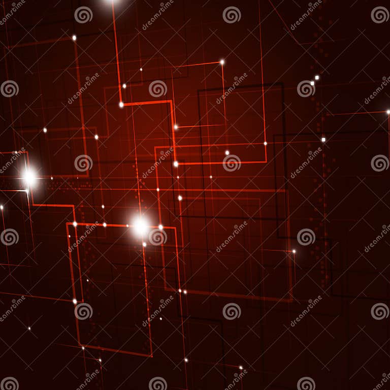 Red Tech Background stock illustration. Illustration of business - 39864481