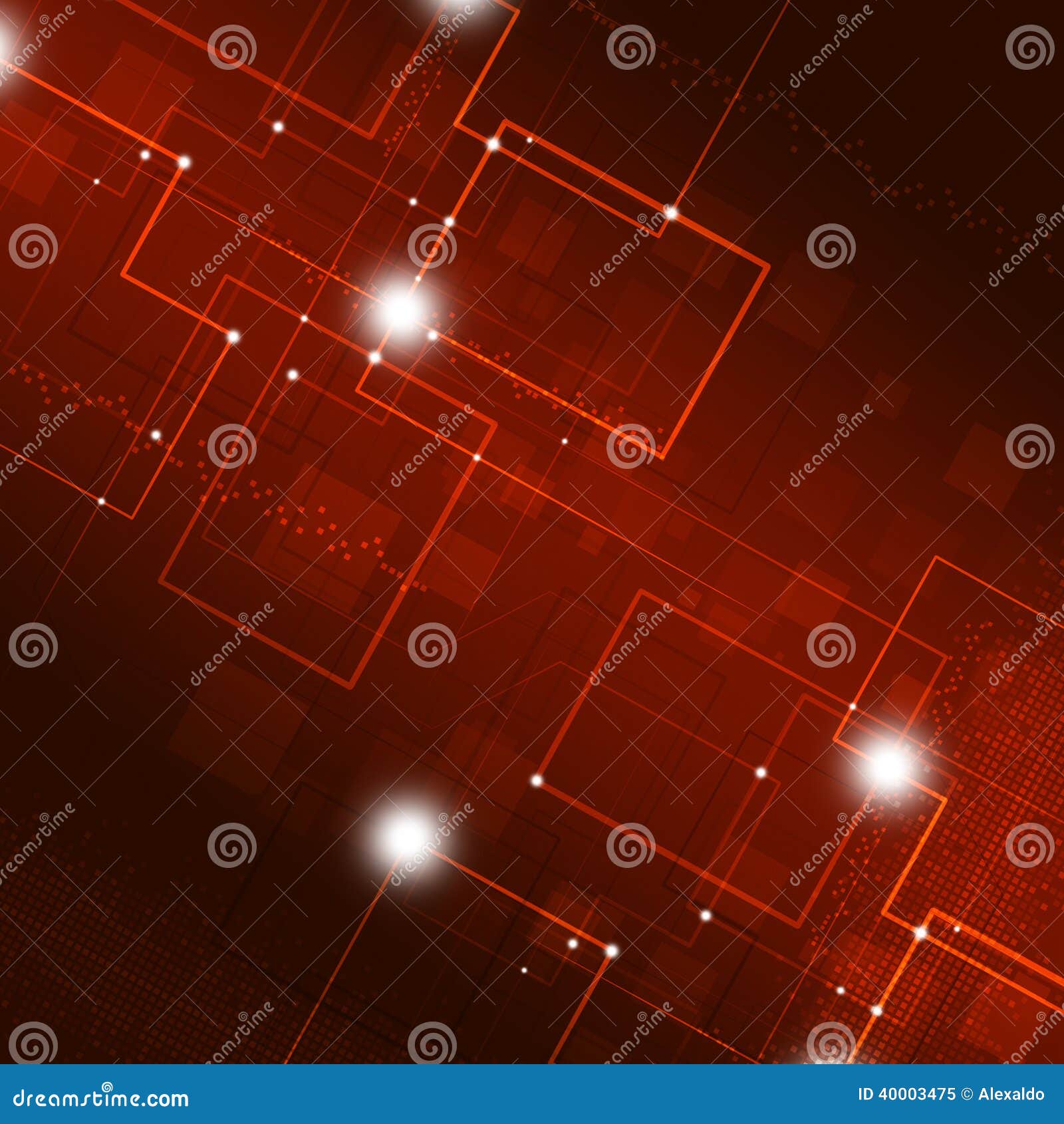 Red Technology Background stock illustration. Illustration of ...