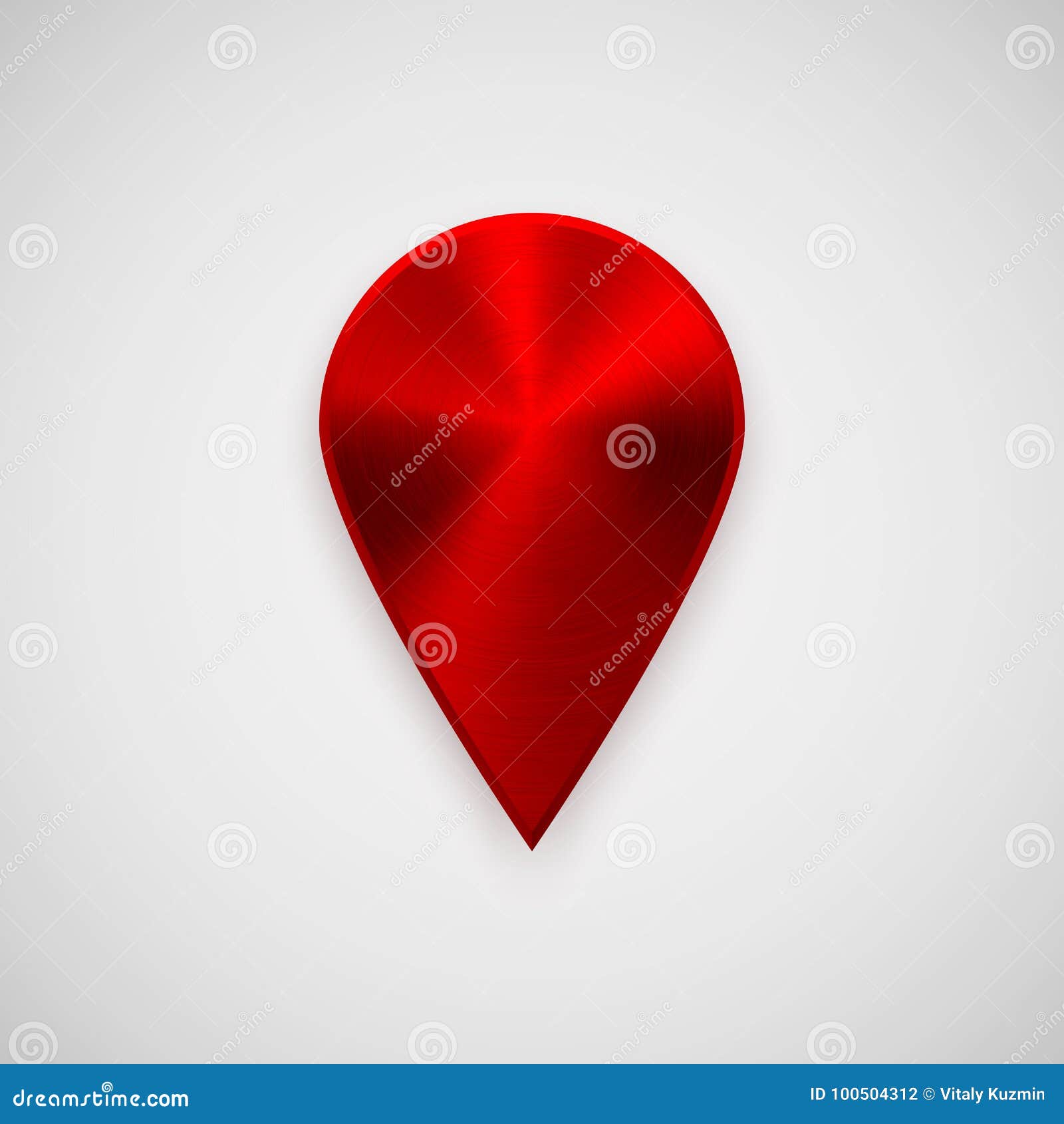 Red Technology GPS Map Pointer Stock Vector - Illustration of direction ...