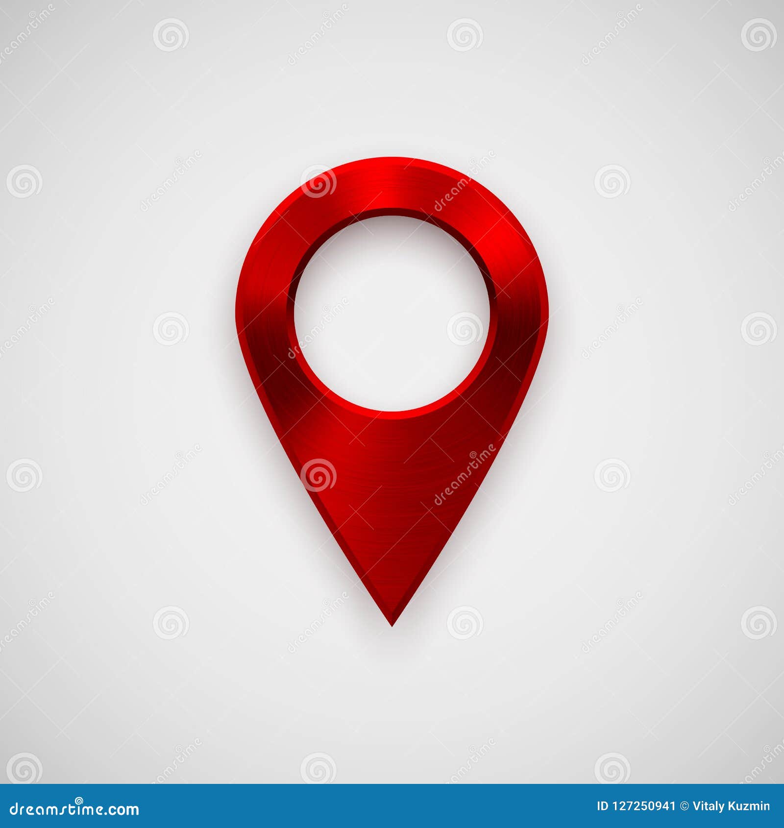 Red Technology GPS Map Pointer Stock Vector - Illustration of material ...