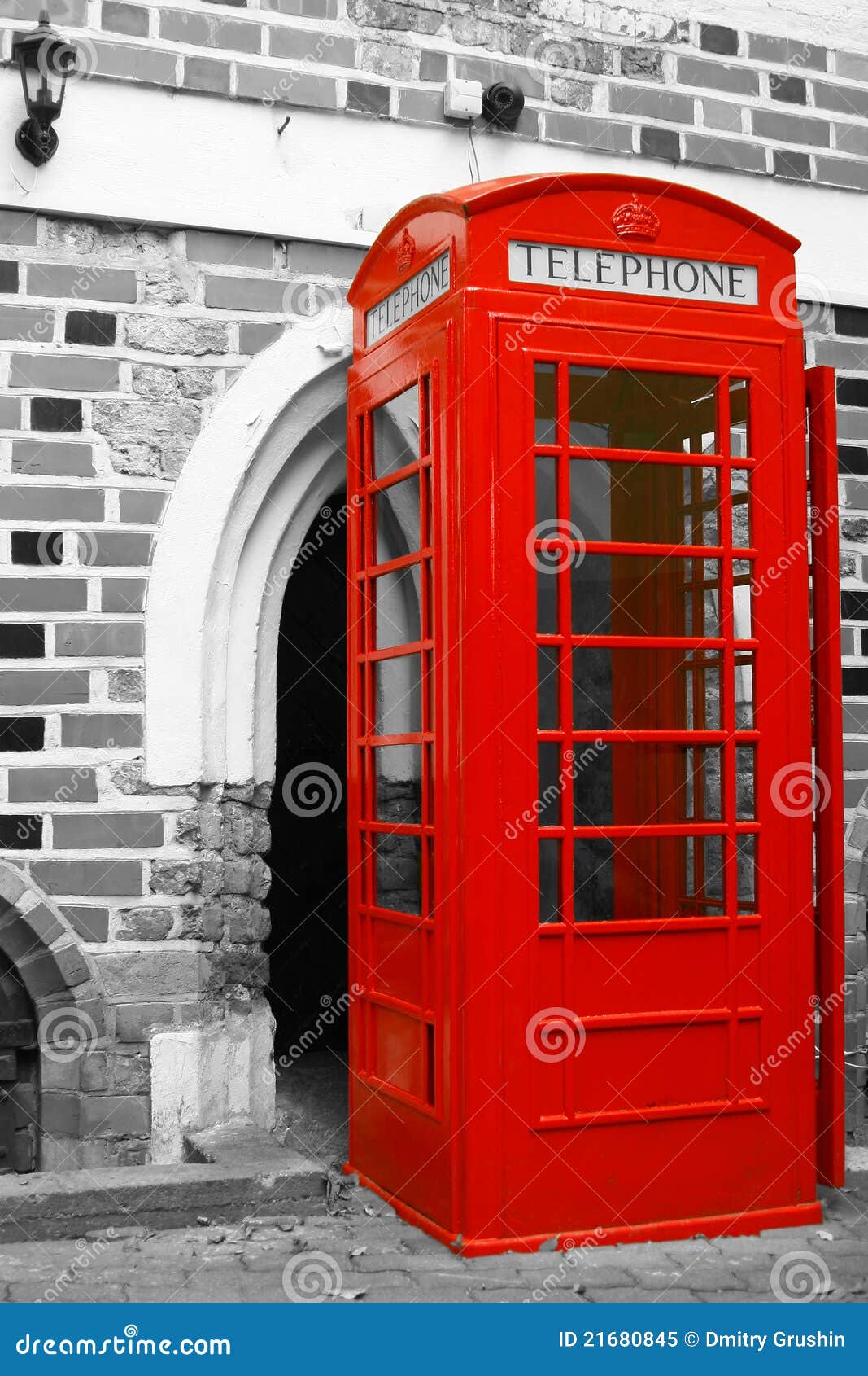Red telephone booth stock image. Image of classic, exterior - 21680845