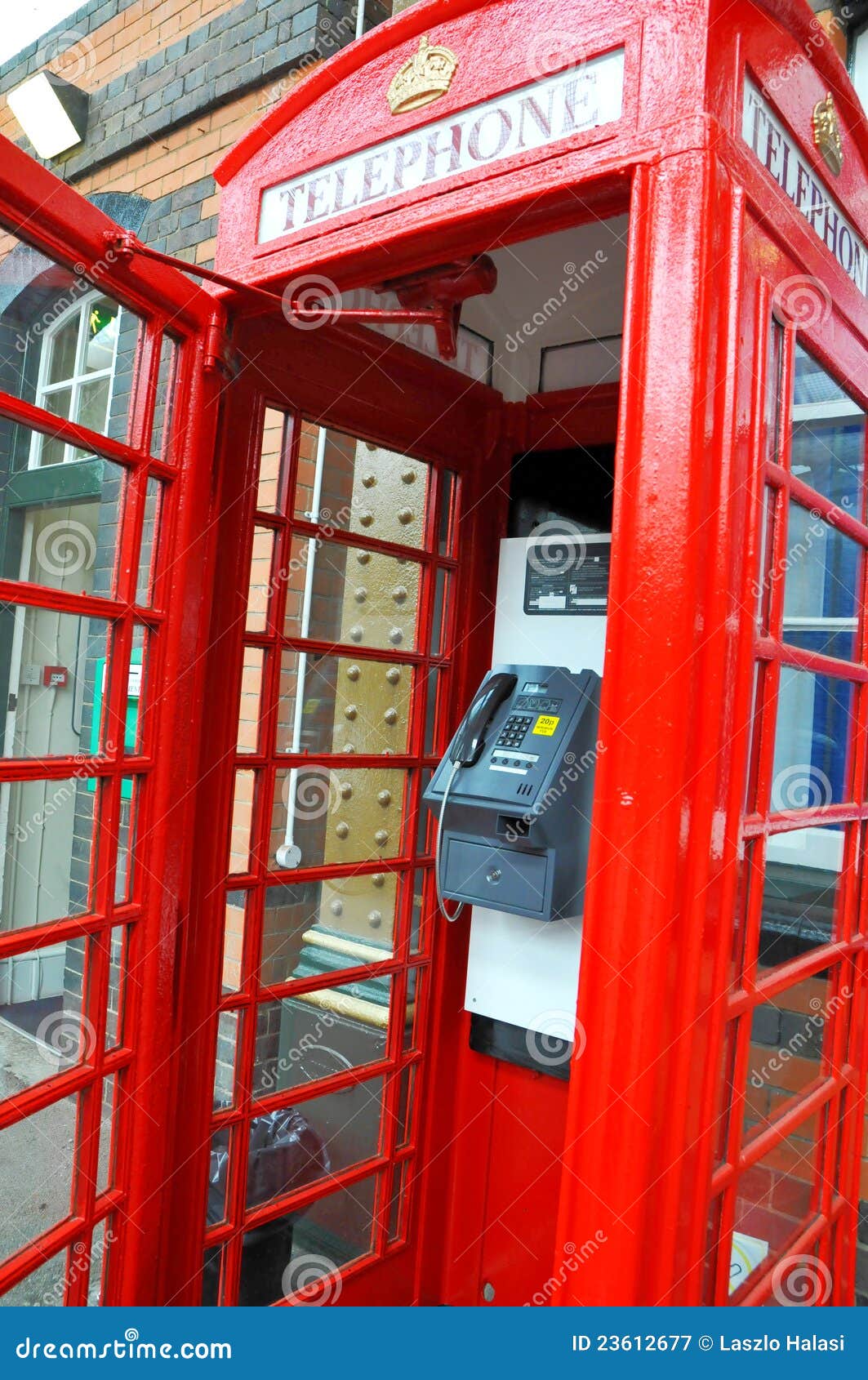 Red telephone box stock image. Image of life, britain - 23612677