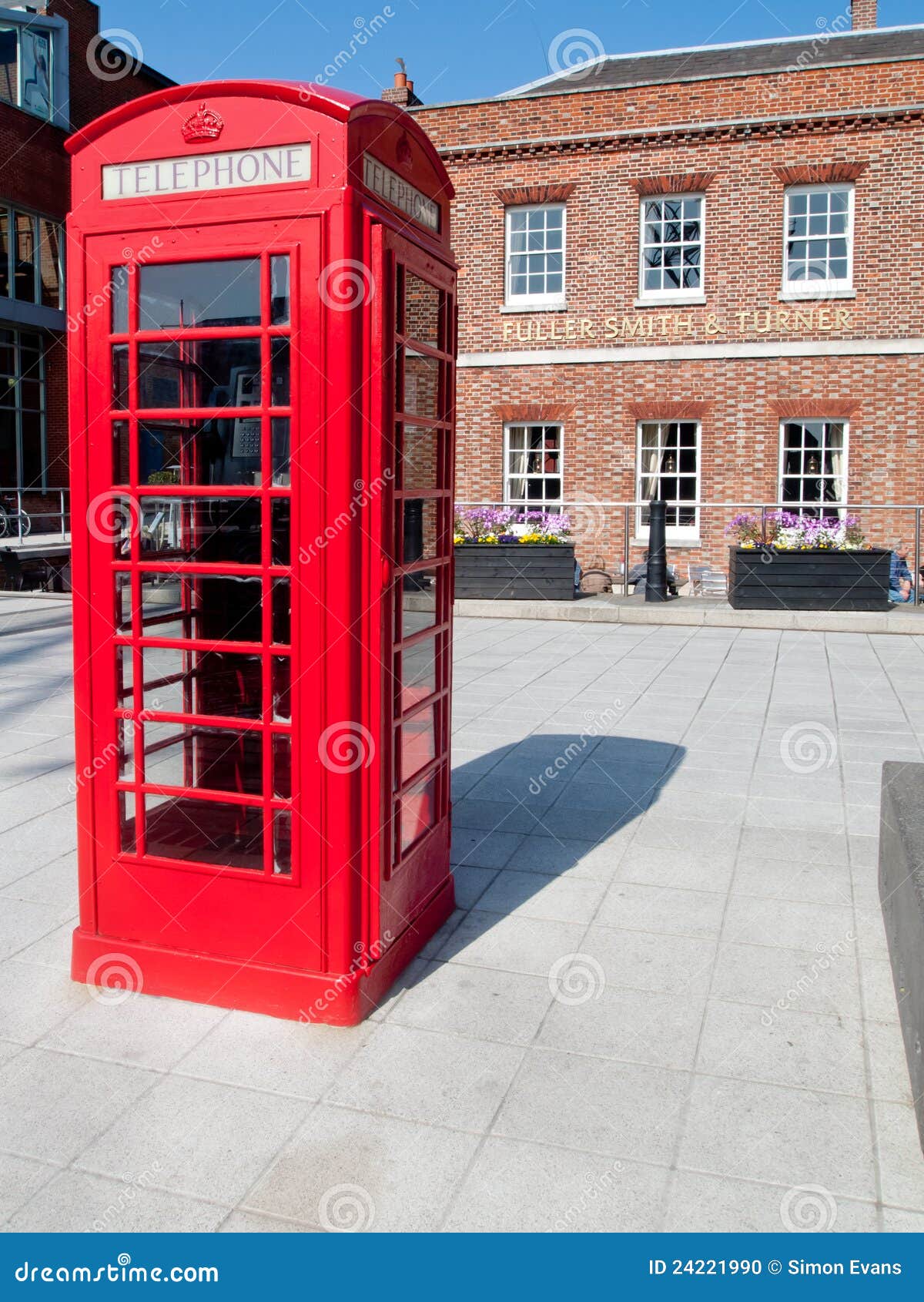 Red Telephone Box in Front of a Pub Editorial Image - Image of public ...