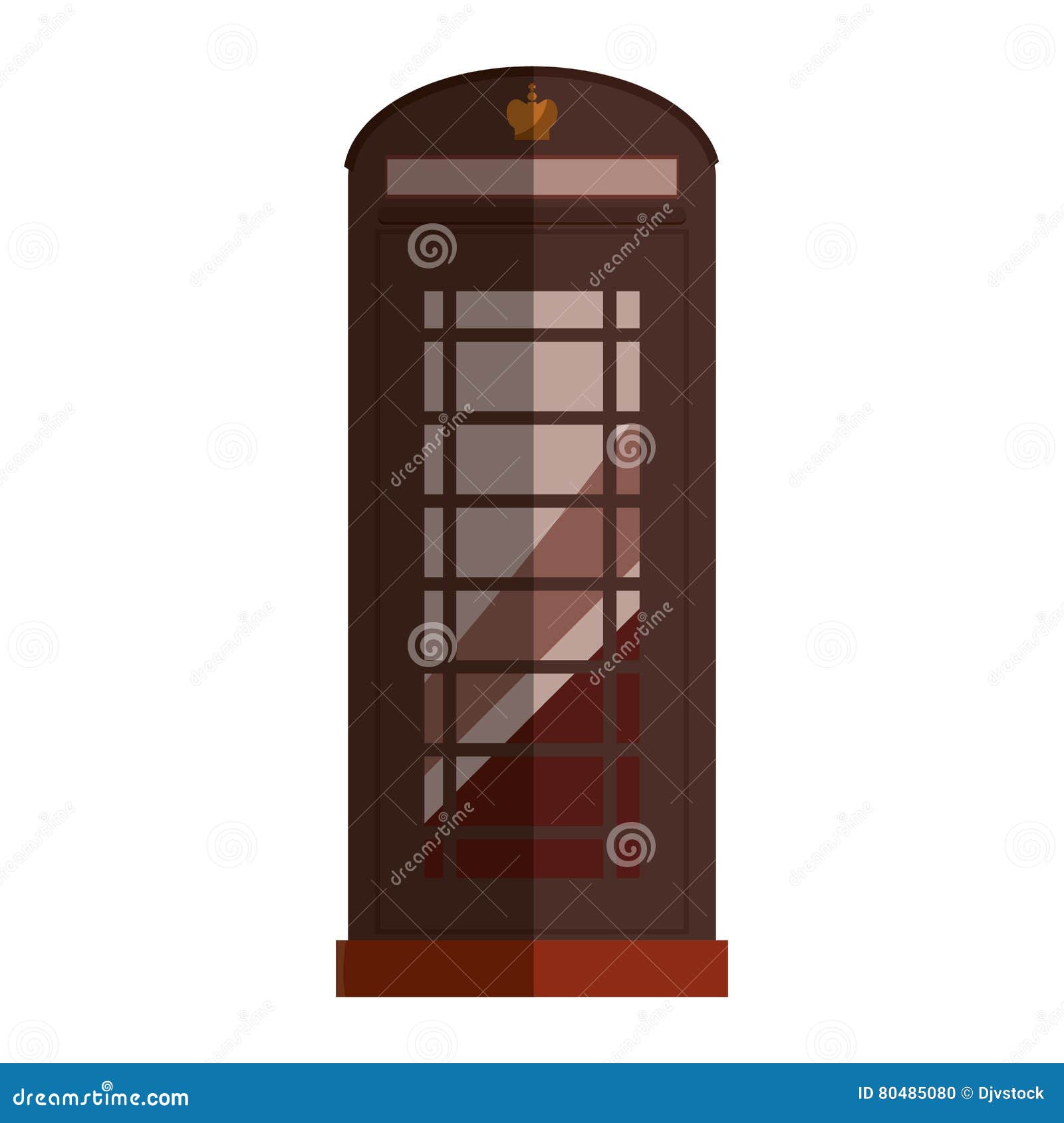 Red telephone box stock vector. Illustration of london - 80485080