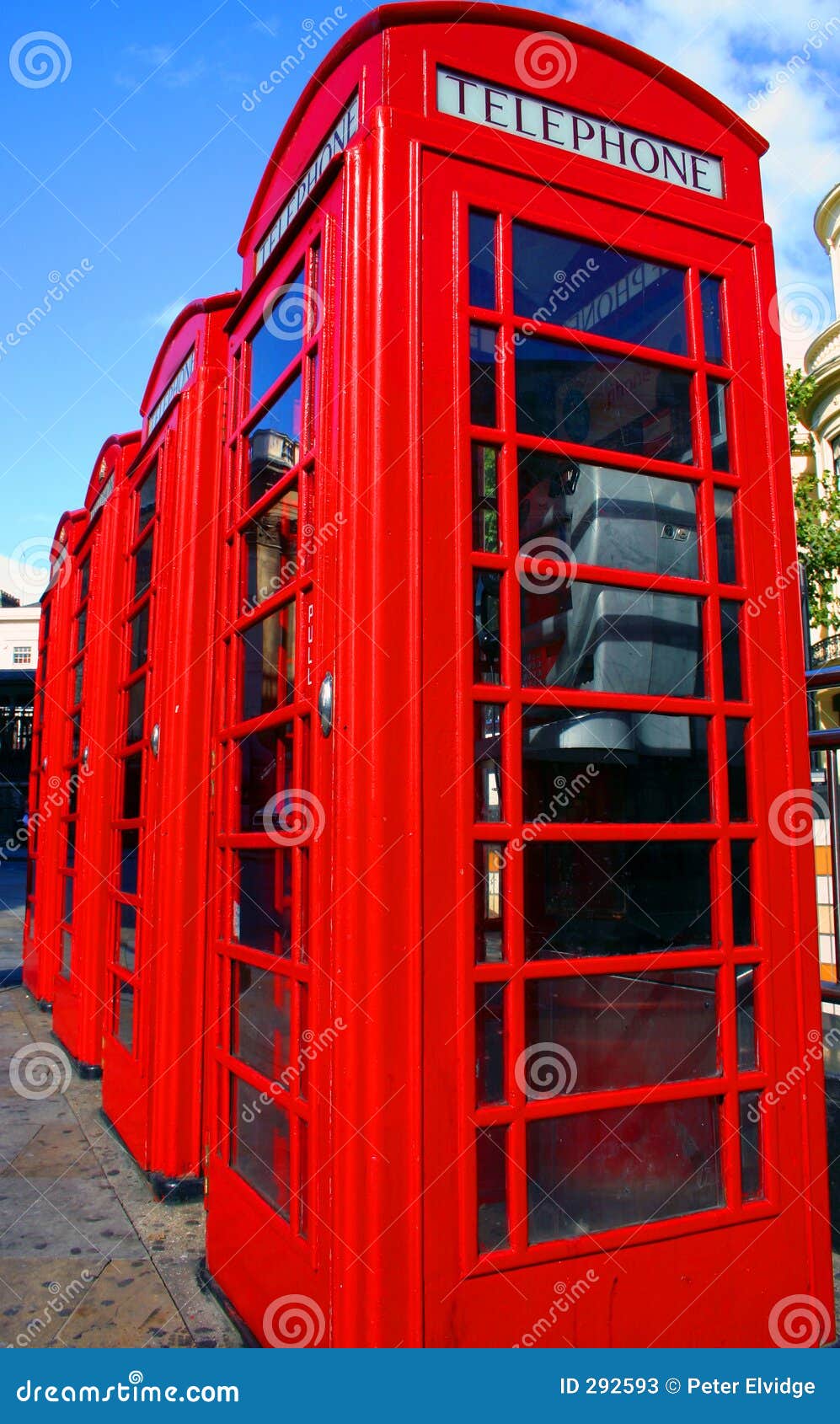 Red telephone boxes stock image. Image of traditional, telephone - 292593