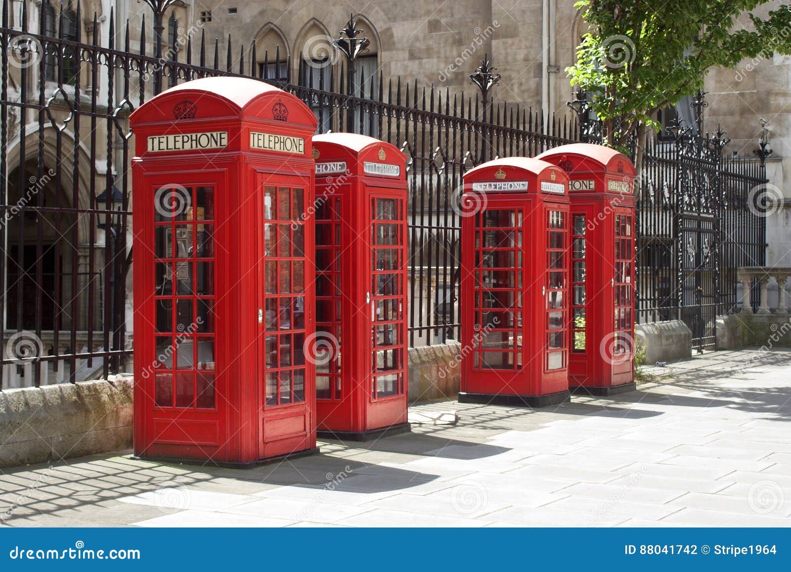 Red Telephone Boxes stock photo. Image of communication - 88041742