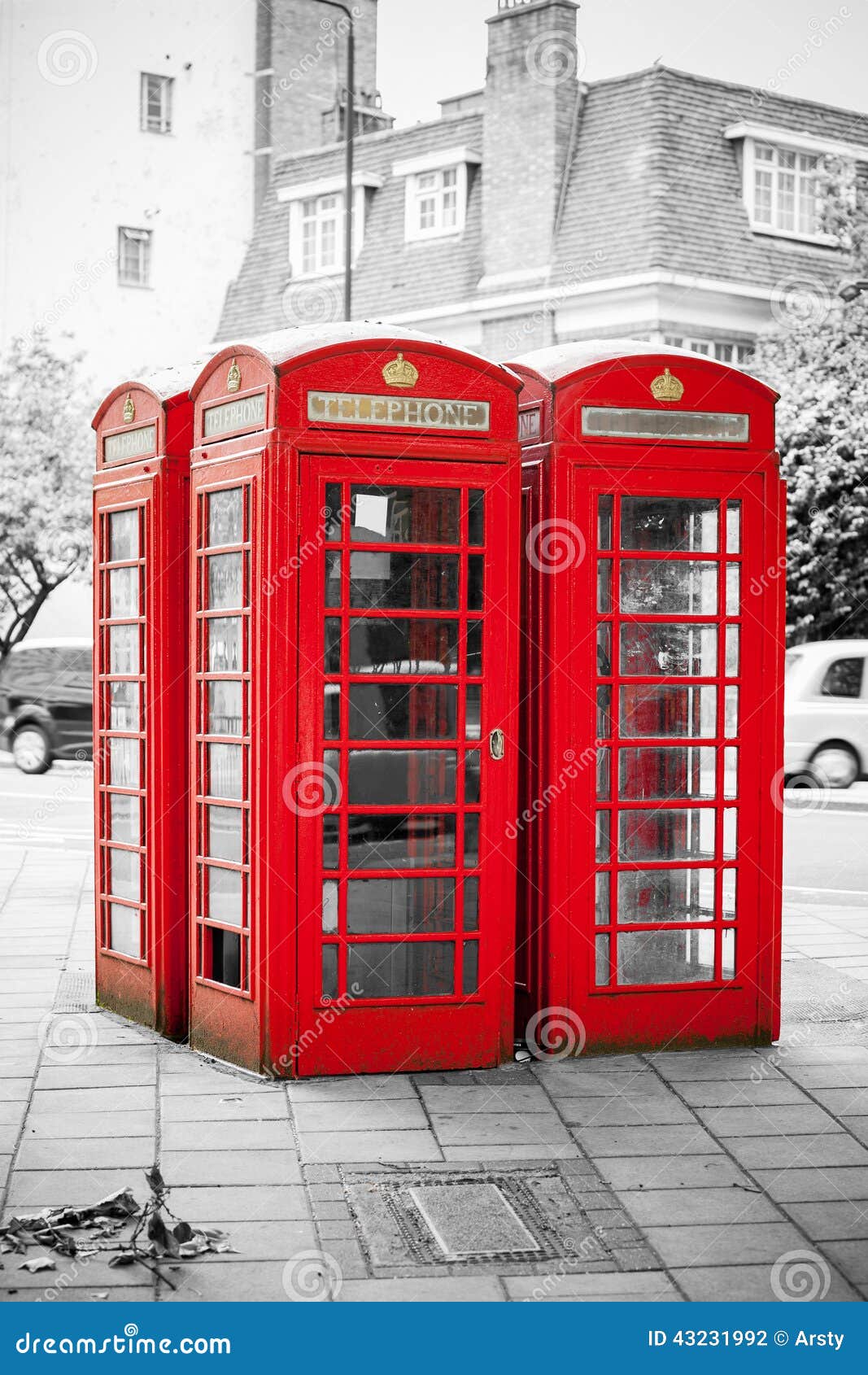 Red Telephone Boxes. London, England Stock Photo - Image of city ...