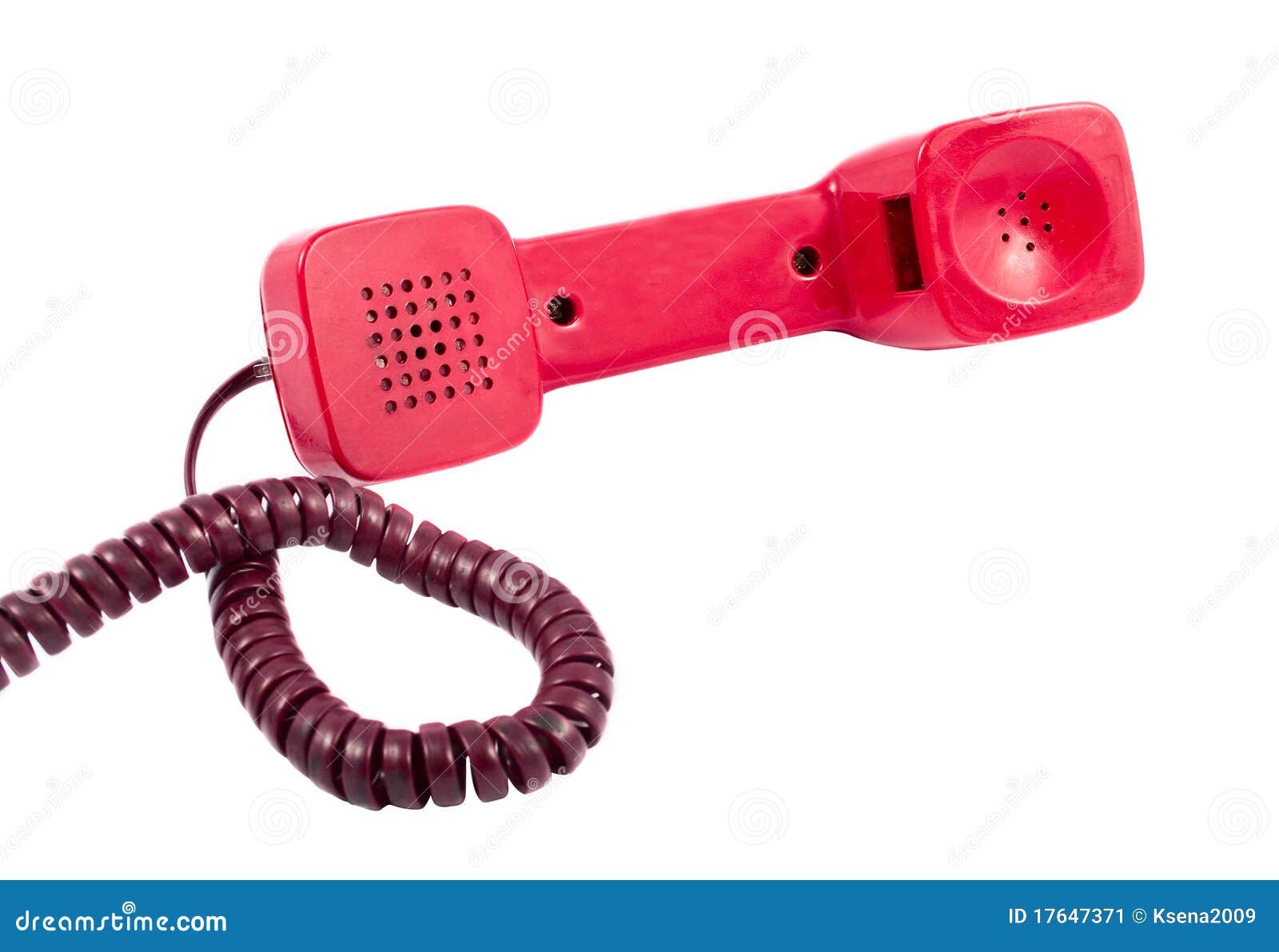 Red telephone handset stock image. Image of talking, support - 17647371