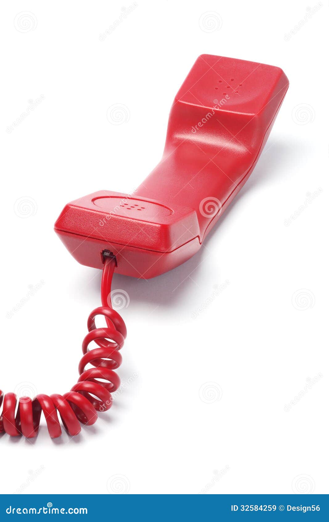 Red Telephone Handset stock image. Image of white, handset - 32584259