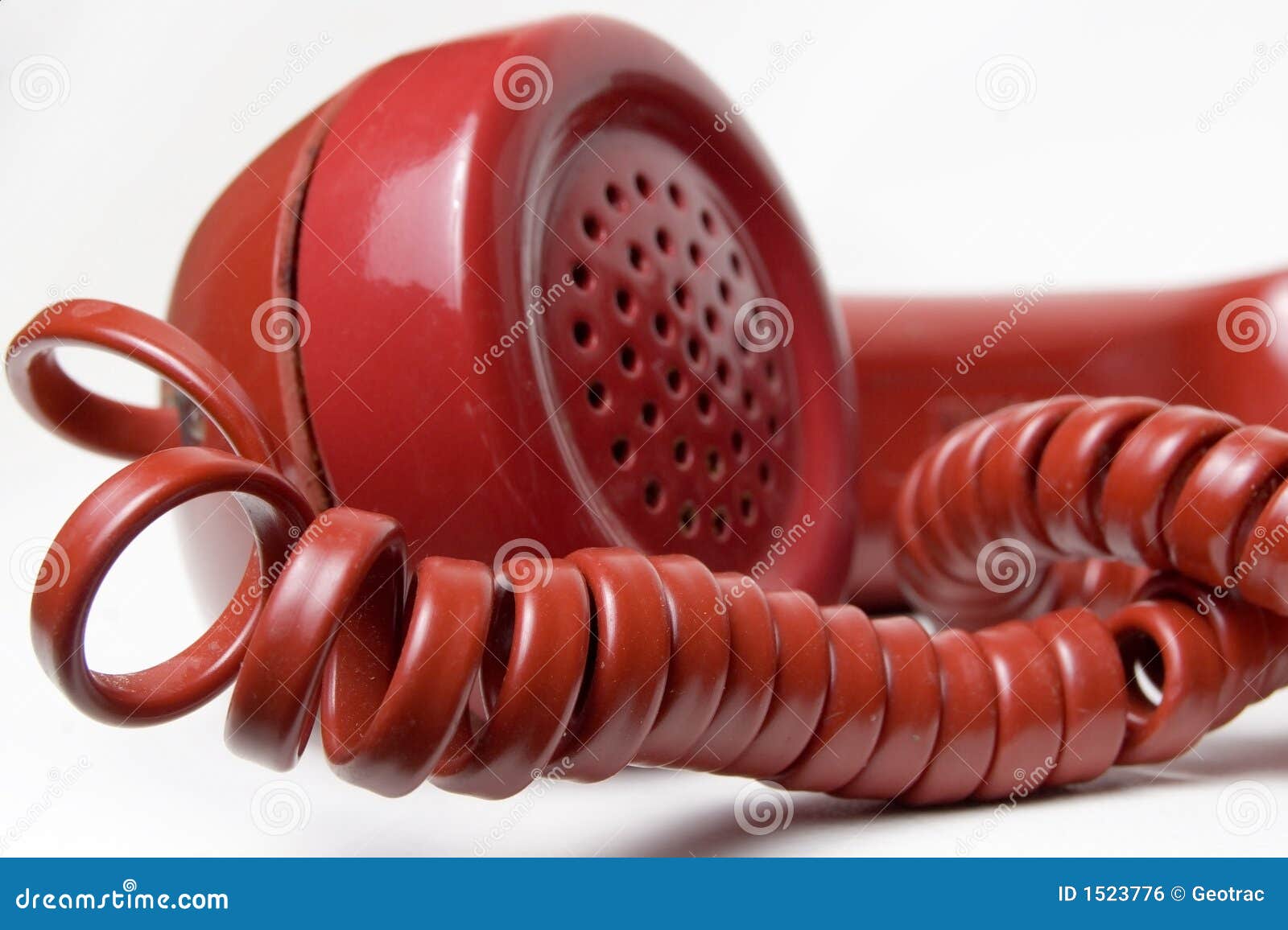 Red telephone receiver stock photo. Image of dial, tool - 1523776