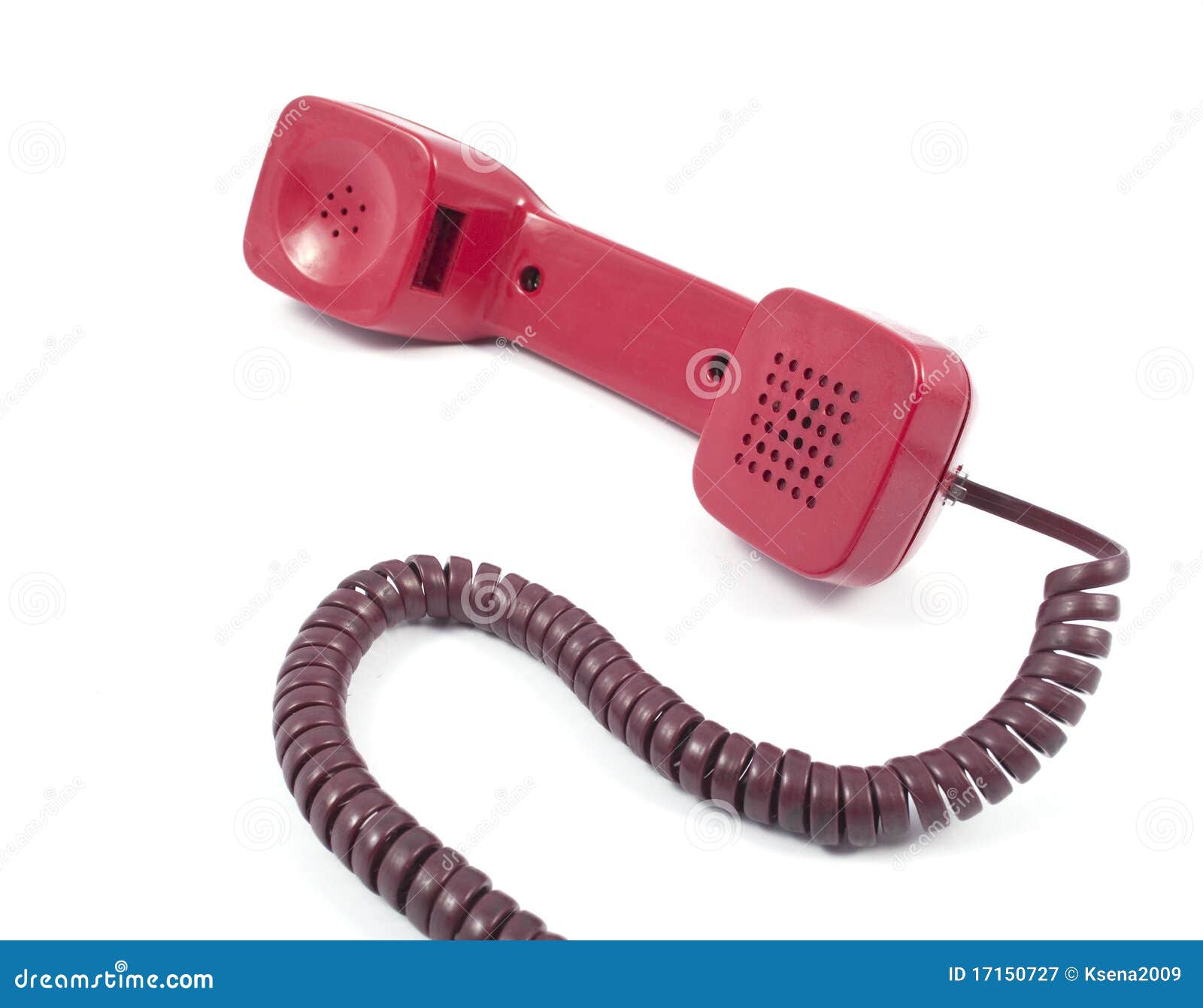 Red telephone receiver stock image. Image of obsolete - 17150727