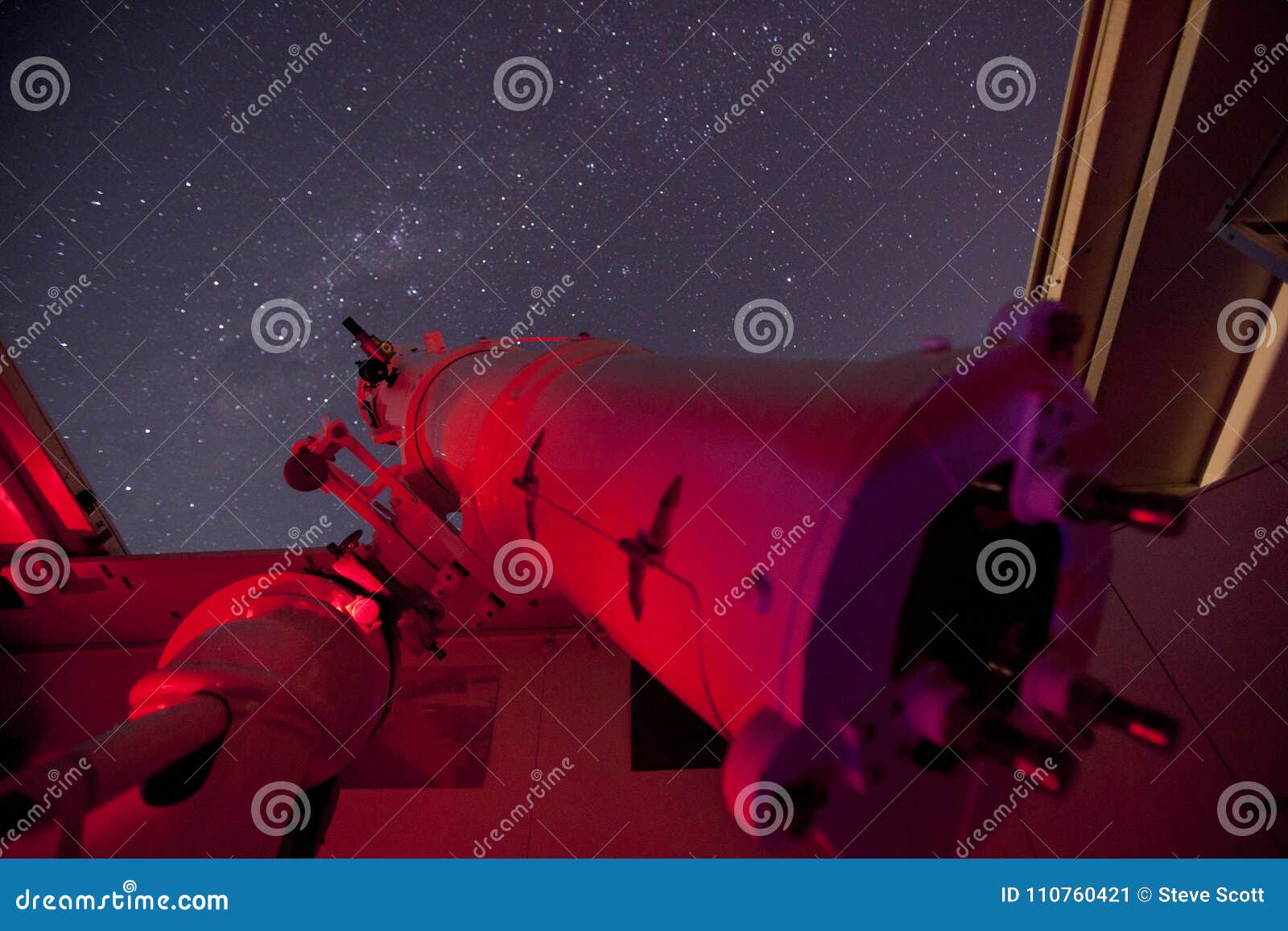 Red Telescope stock image. Image of looking, search - 110760421