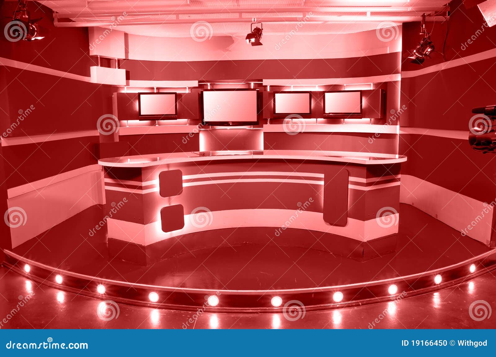 Red television studio stock photo. Image of rear, work - 19166450