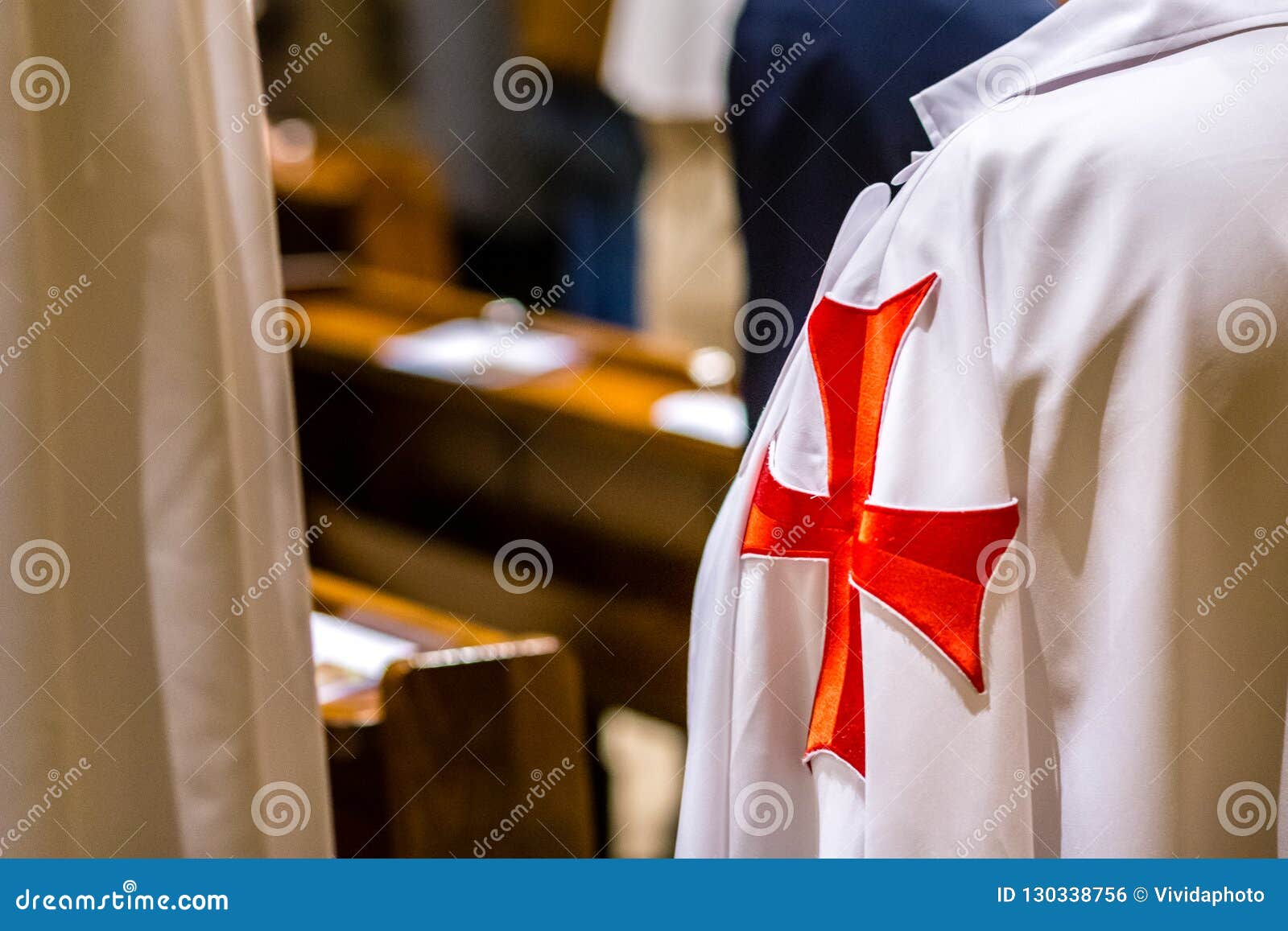 Red Templar Cross stock photo. Image of symbol, order - 130338756