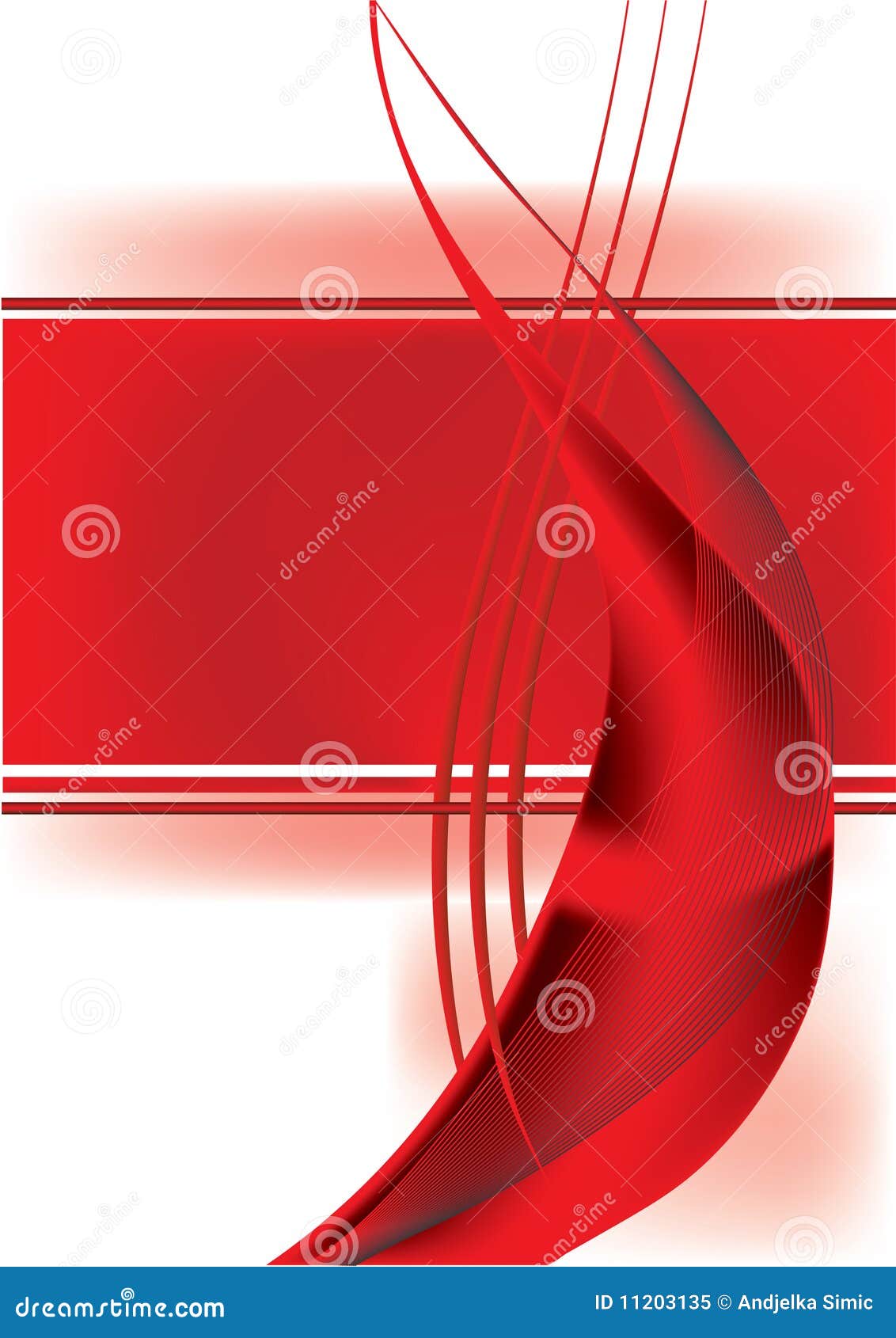 Red template for card stock vector. Illustration of modern - 11203135