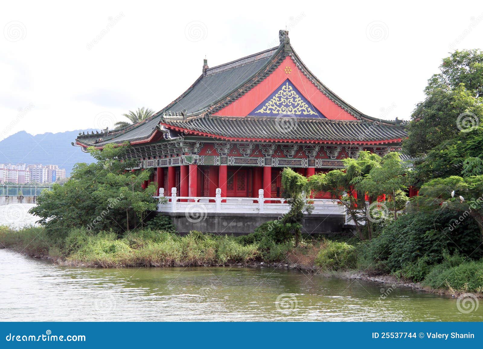 Red temple stock photo. Image of destinations, architectural - 25537744