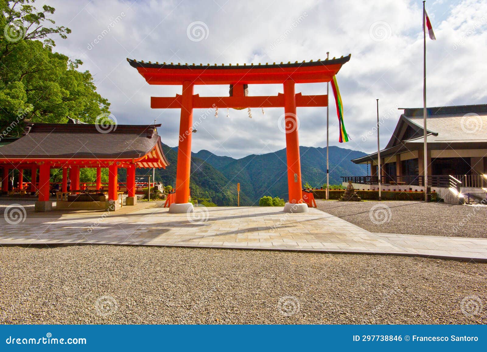 The red temple of japan stock photo. Image of sightseeing - 297738846