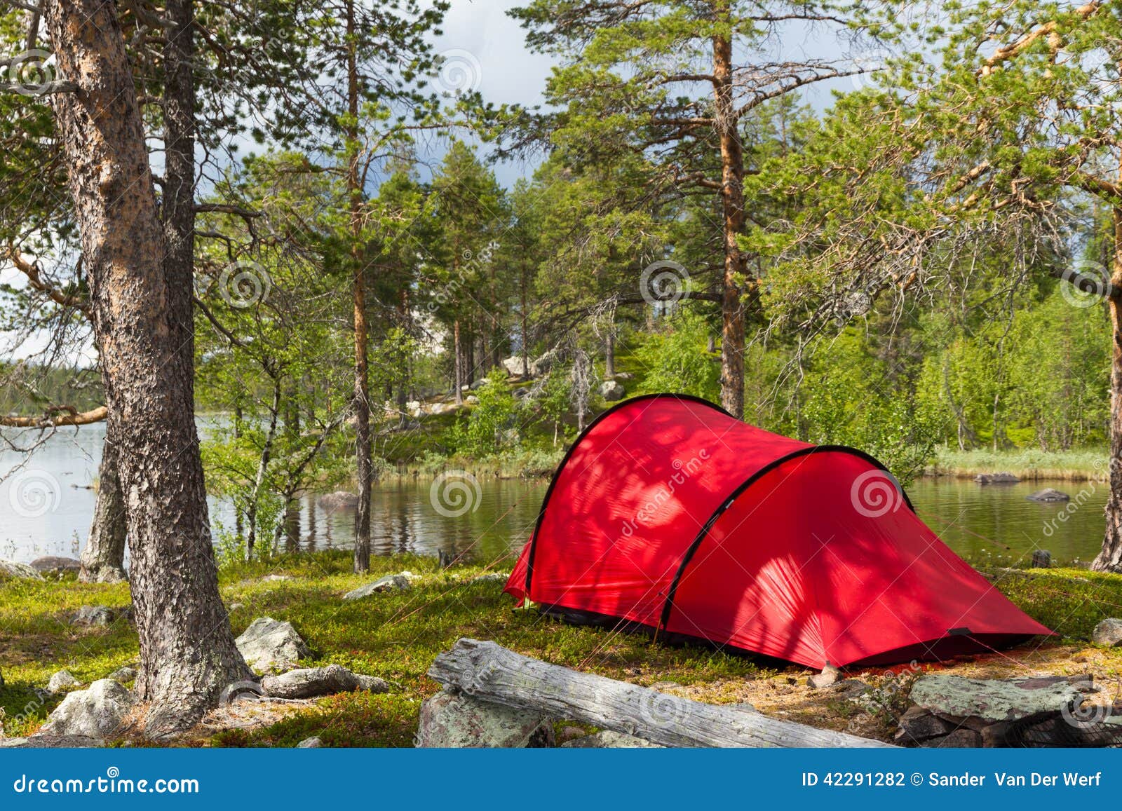 Red tent stock photo. Image of relaxing, landscape, tranquility - 42291282