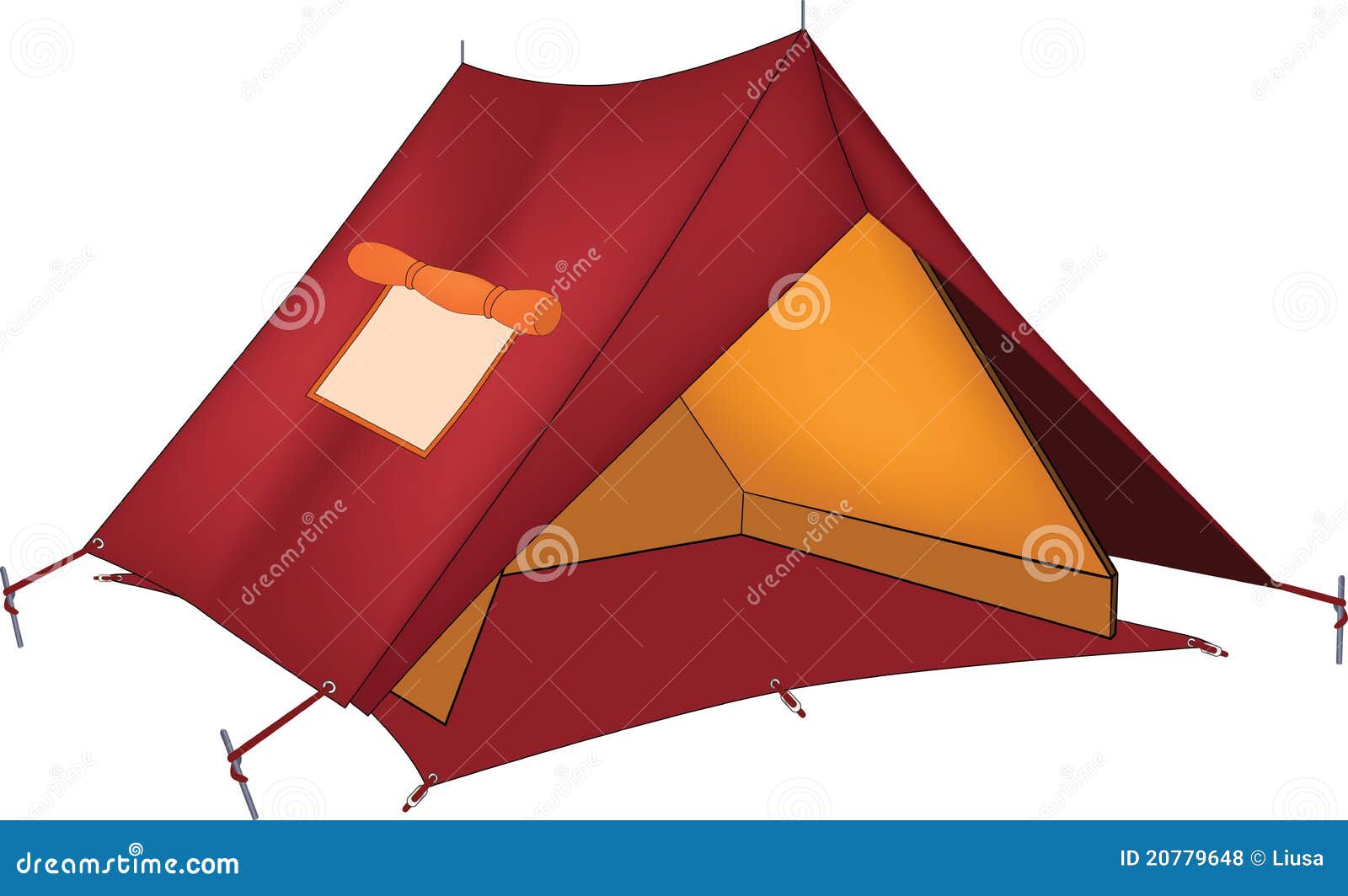 Red Tent. Cartoon Vector Illustration | CartoonDealer.com #20779648