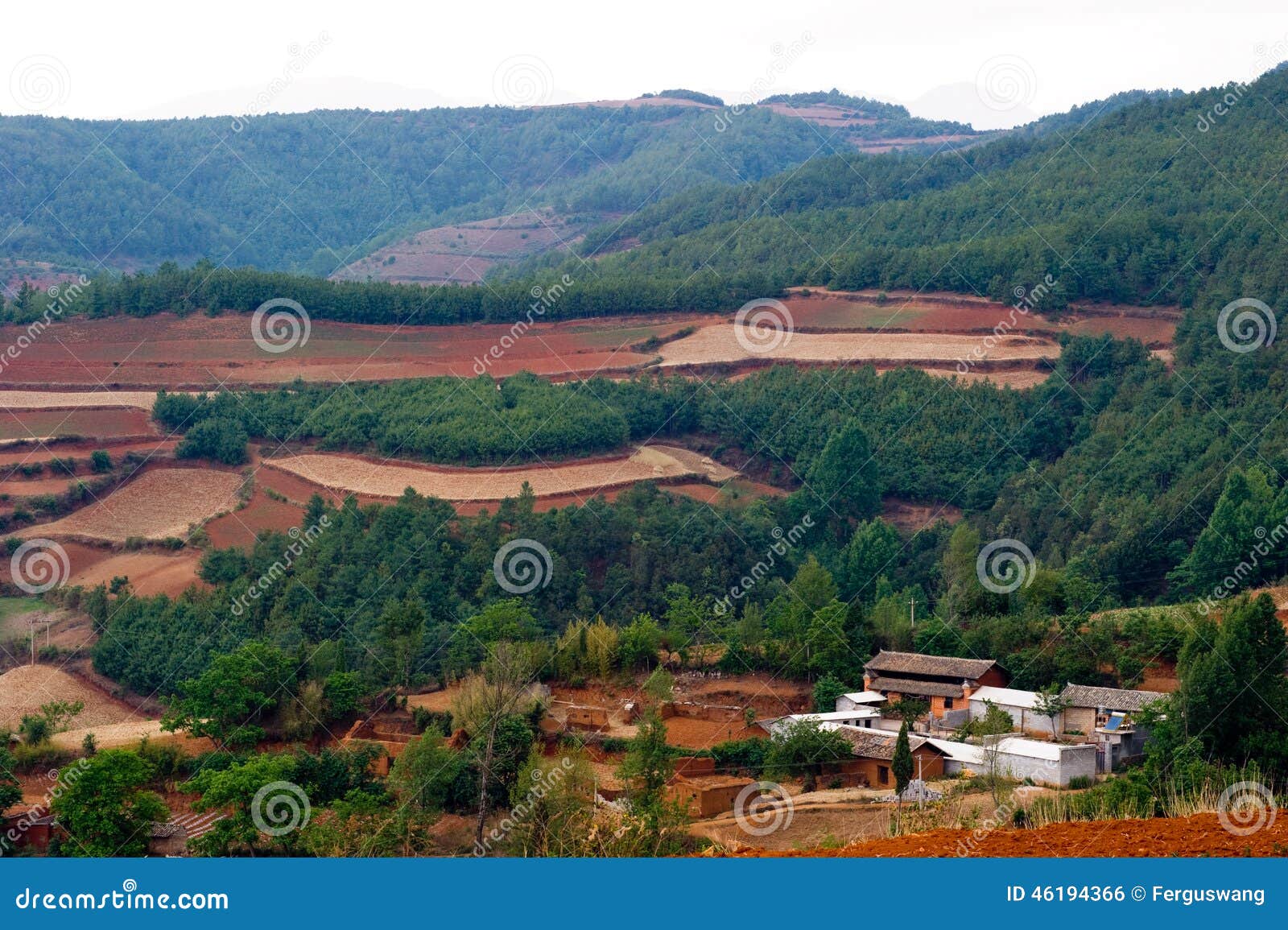 The Red Terrace of Yunnan, China Stock Photo - Image of hills, range ...