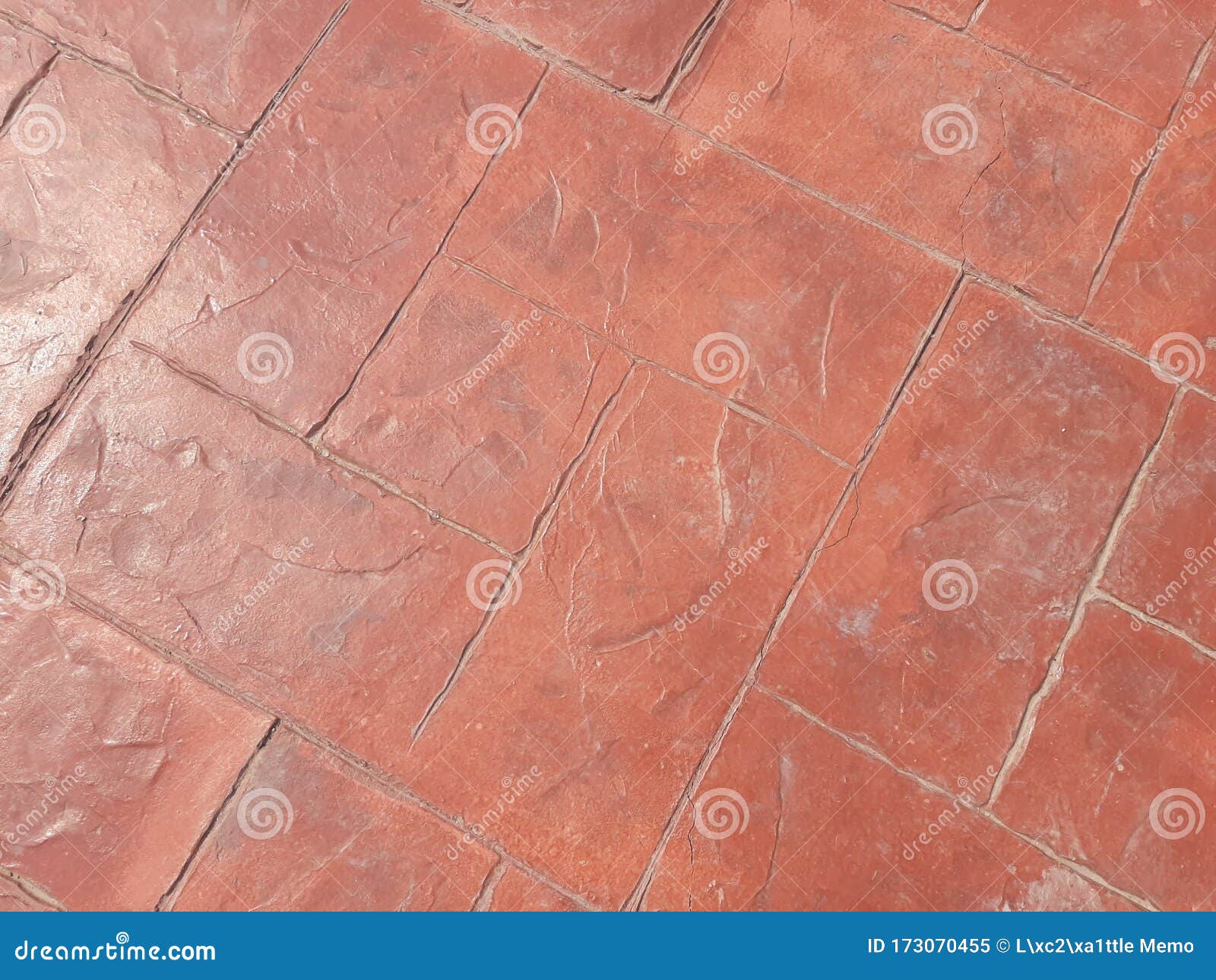 Red Terracotta Tiles on the Walkway. Stock Image - Image of terracotta ...