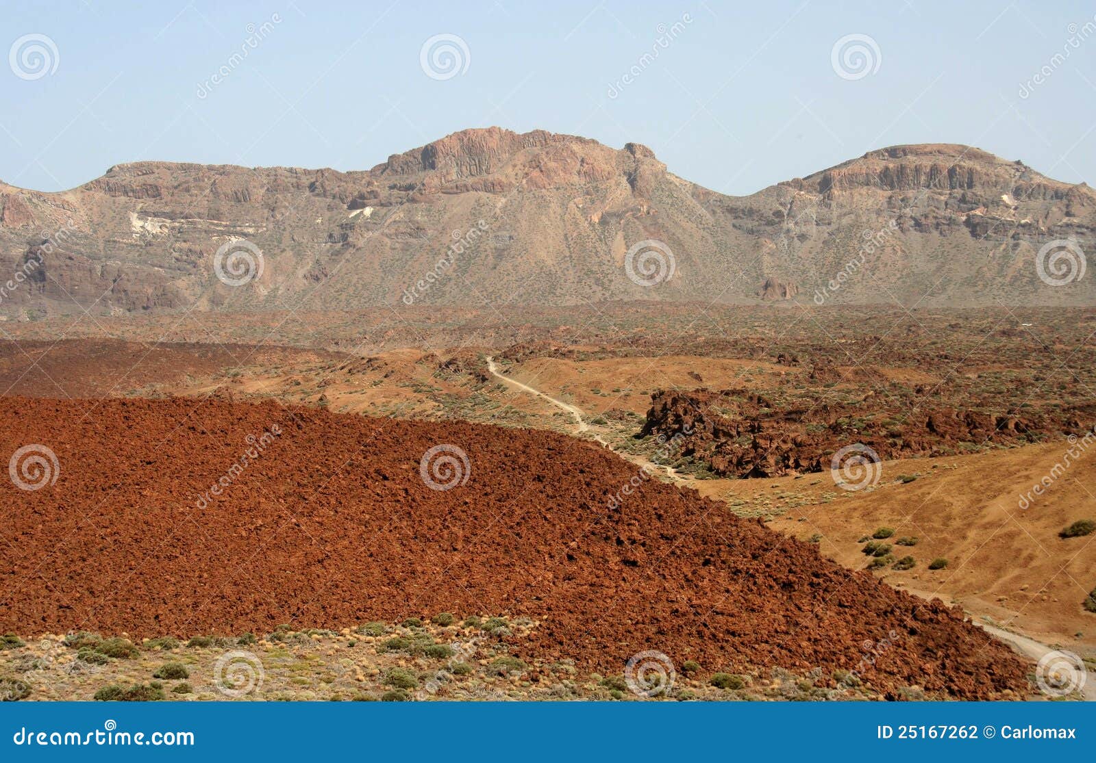 Red Terrain near Teide stock photo. Image of formation - 25167262