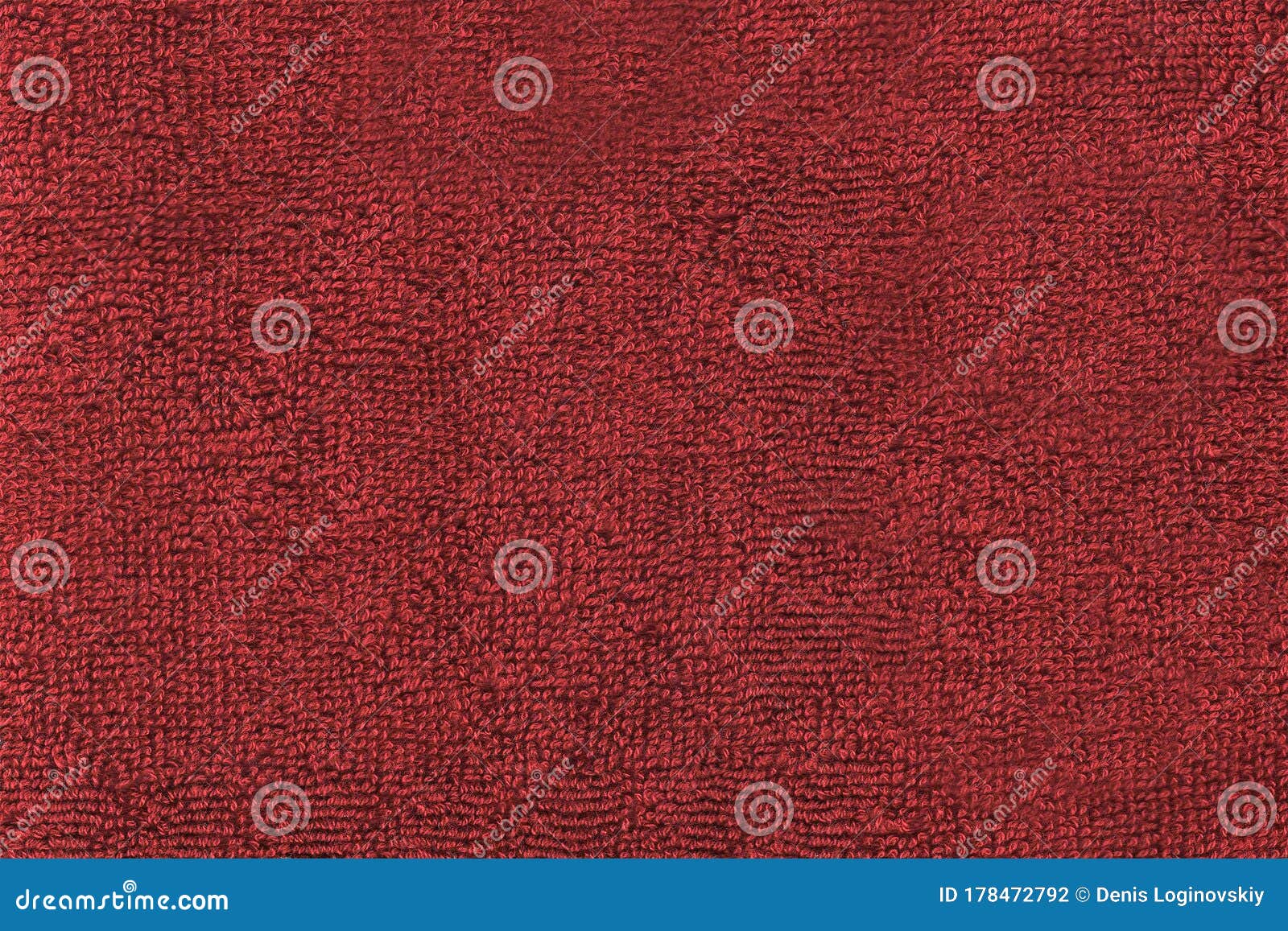 Red Terry Cloth with Curls. Soft Canvas Texture Stock Photo - Image of ...