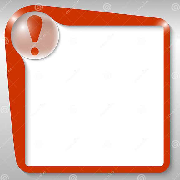 Red text box stock vector. Illustration of circular, note - 35120758