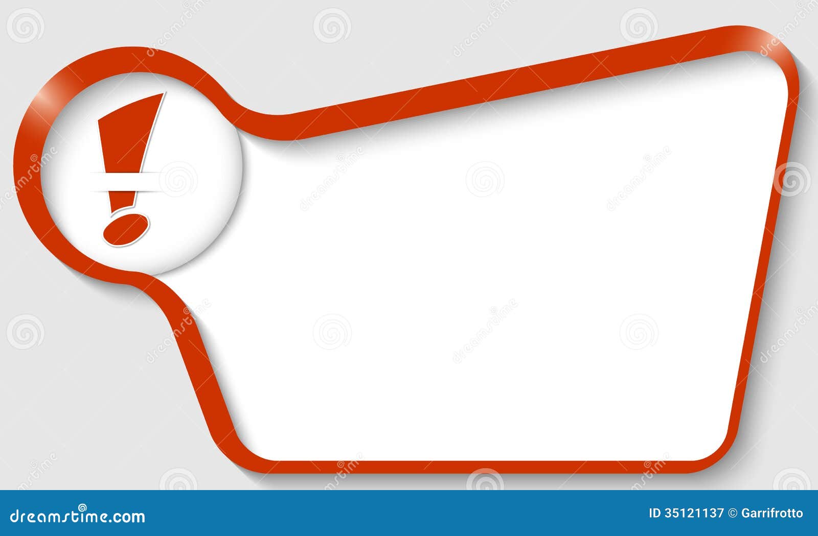 Red text box stock vector. Illustration of sign, style - 35121137