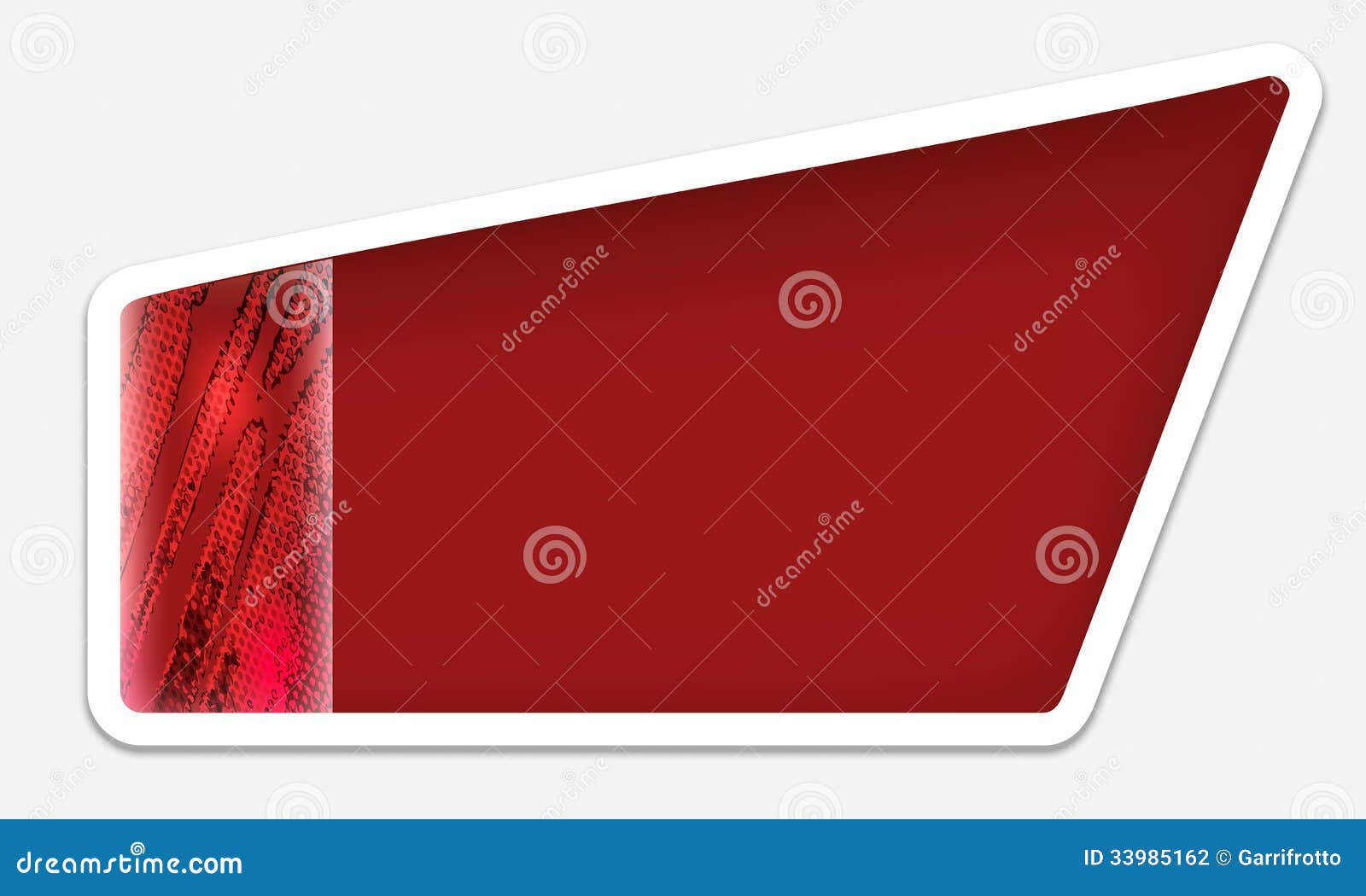 Red text box stock vector. Illustration of square, decoration - 33985162