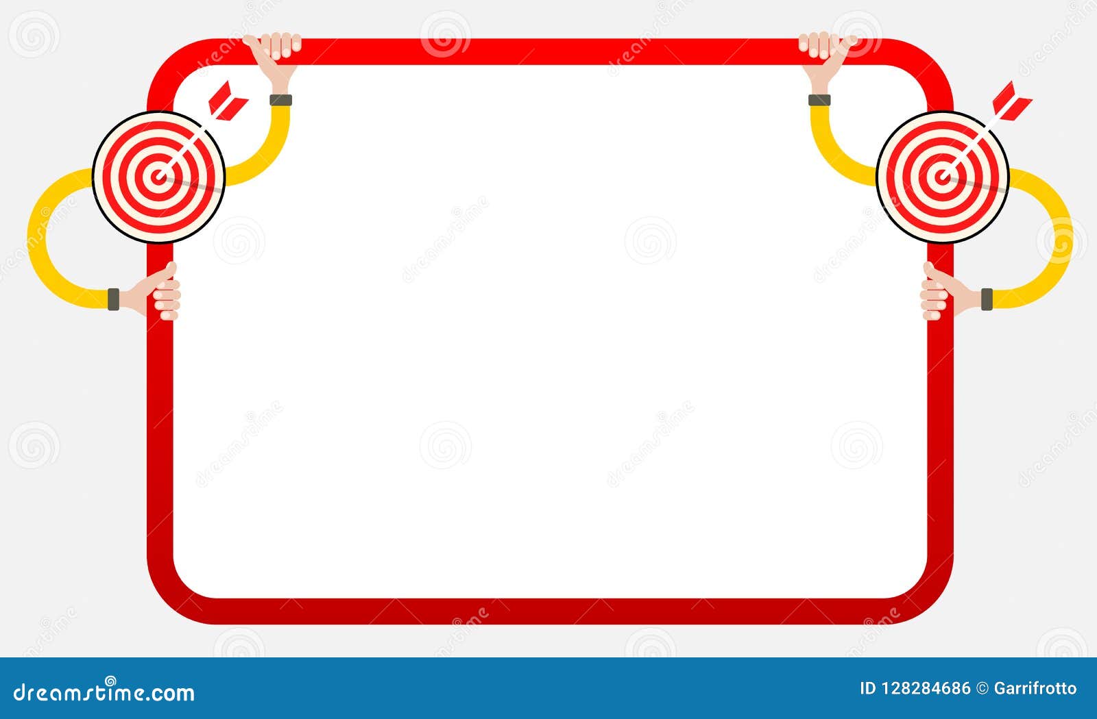 Red Text Box for Your Text. Stock Vector - Illustration of page, center ...