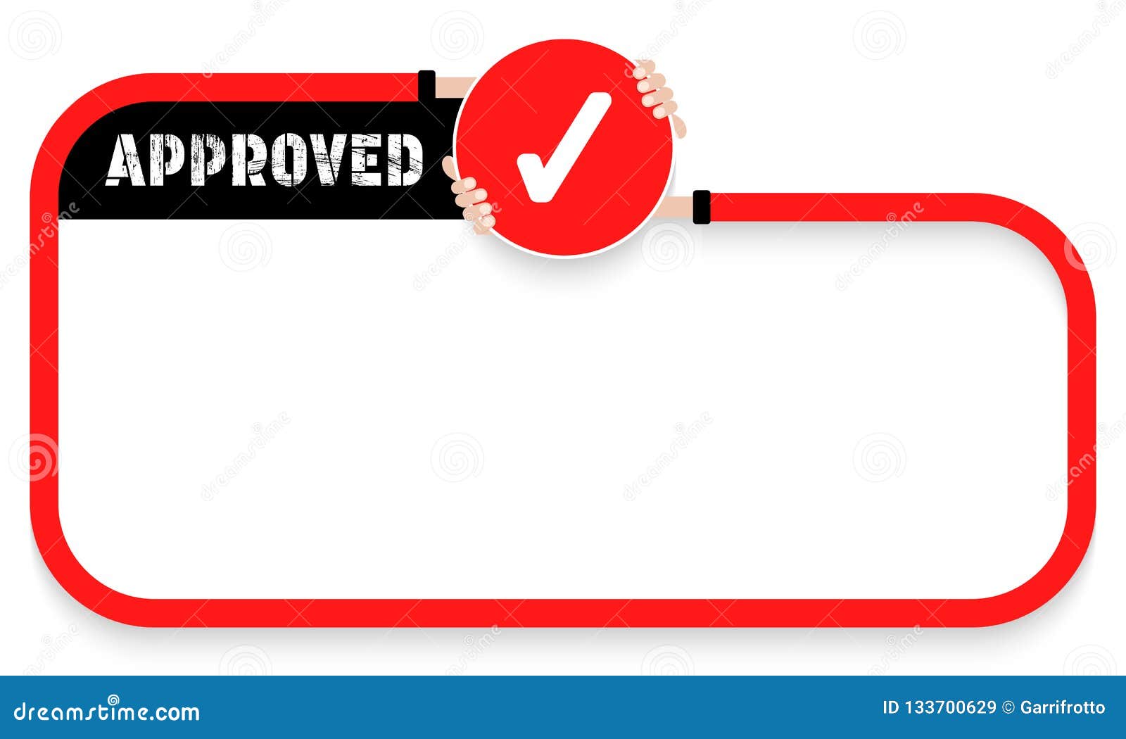 Red text frame stock vector. Illustration of blank, concept - 133700629