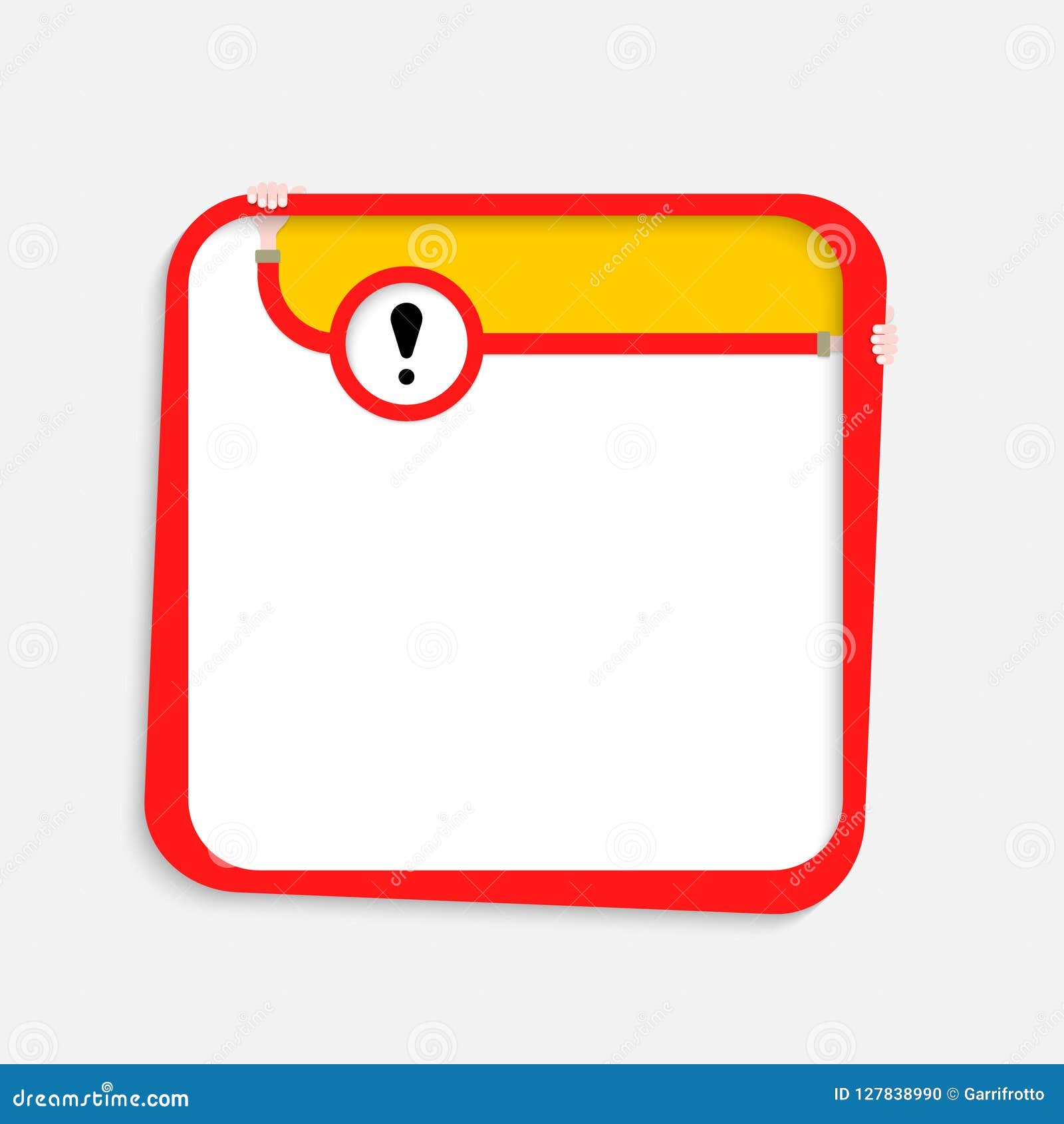 A Red Text Frame for Your Text Stock Vector - Illustration of frame ...