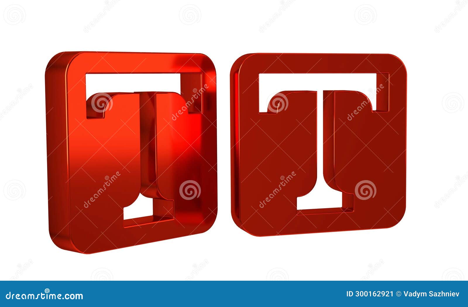 Red Text Icon Isolated on Transparent Background. Stock Illustration ...