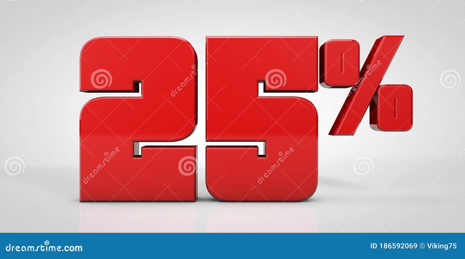 25 Red Text Isolated on White Background Stock Illustration ...