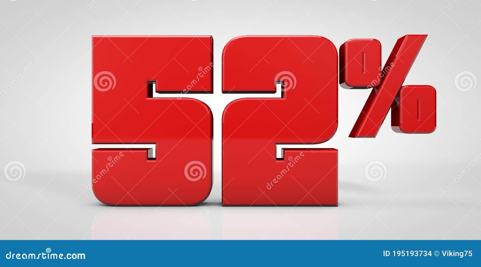 52 Red Text Isolated on White Background Stock Illustration ...