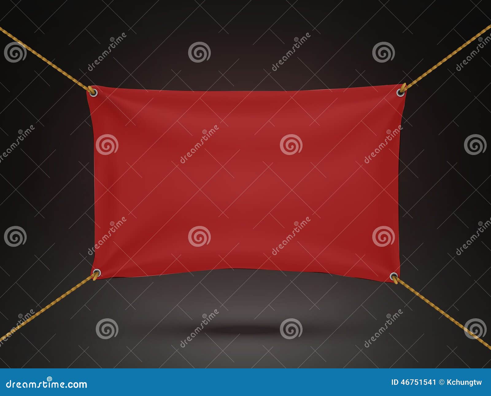 Red textile banner stock vector. Illustration of celebration - 46751541