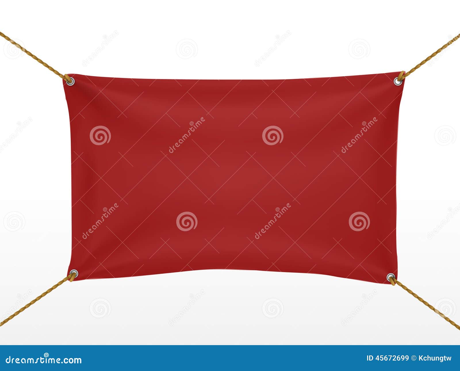 Red textile banner stock vector. Illustration of string - 45672699