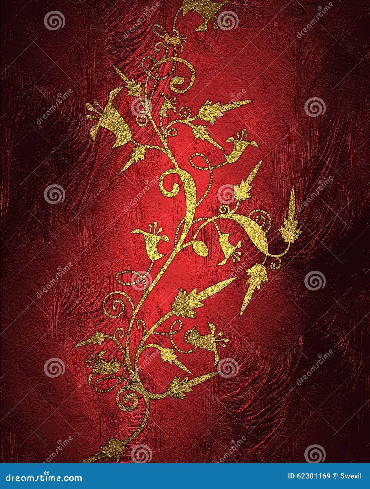 Red Texture with Gold Pattern. Element for Design. Template for Design ...