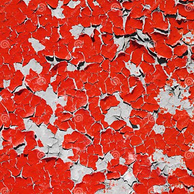 Red Texture Peeling Paint on Wall Stock Image - Image of cracked, paint ...