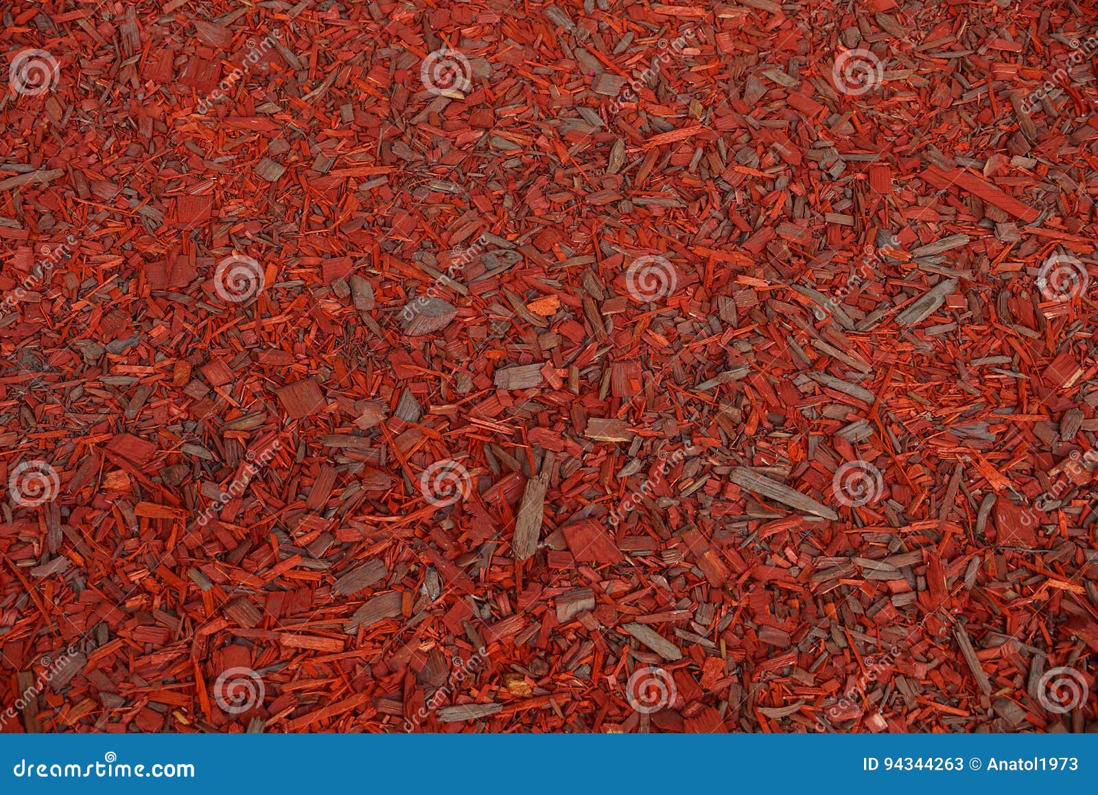 Red Texture of Small Dry Sawdust Tree Bark Stock Image - Image of ...