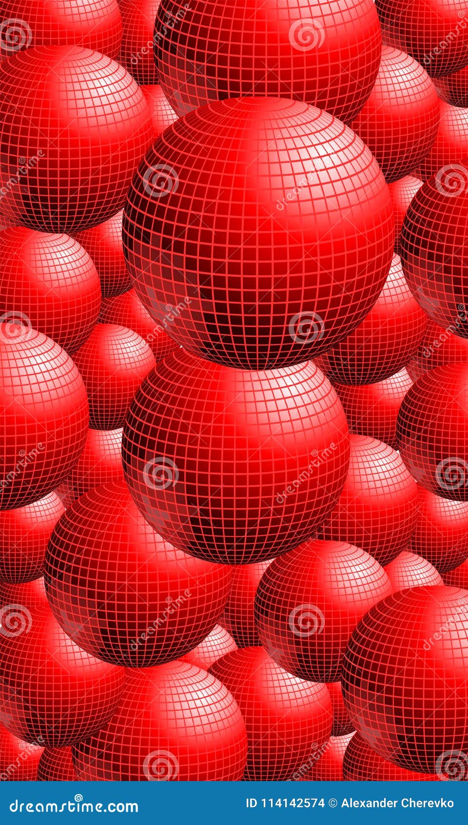 Red Textured Background with Lots of Balls. Stock Vector - Illustration ...