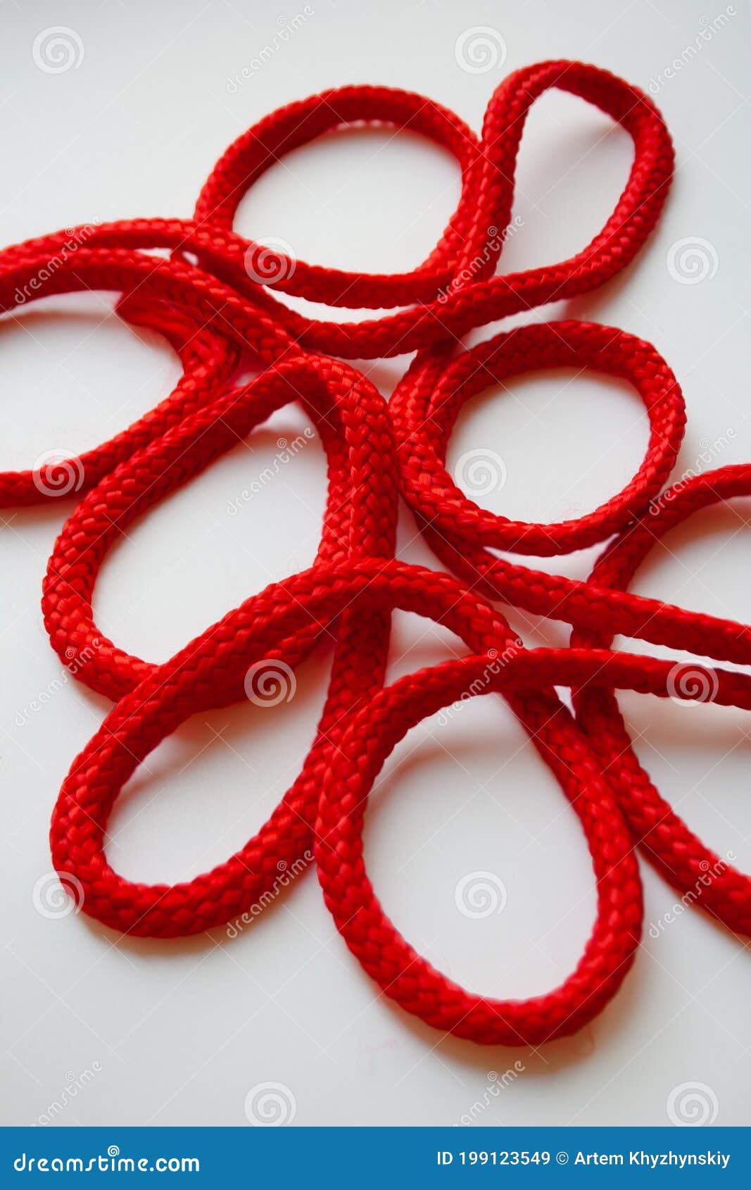 Red textured curled cable stock image. Image of fiber - 199123549